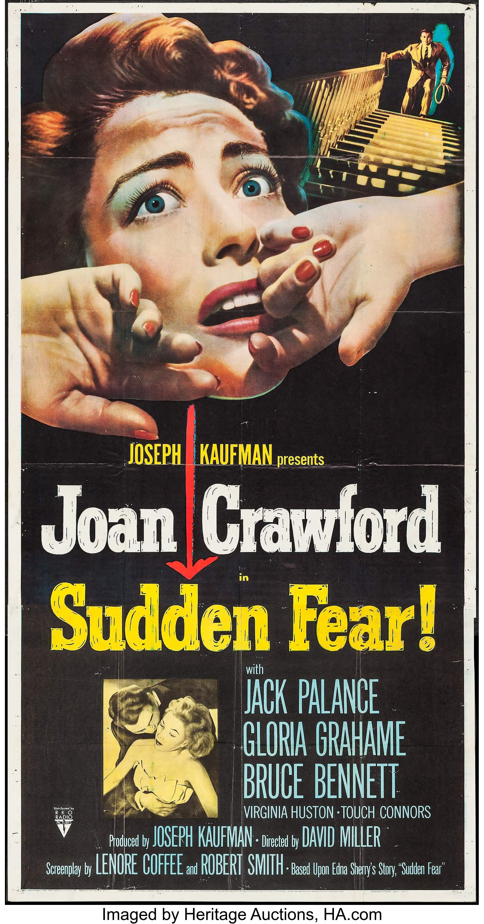 Sudden Fear (RKO, 1952). Three Sheet (41" X 79"). Film Noir.. ... | Lot ...