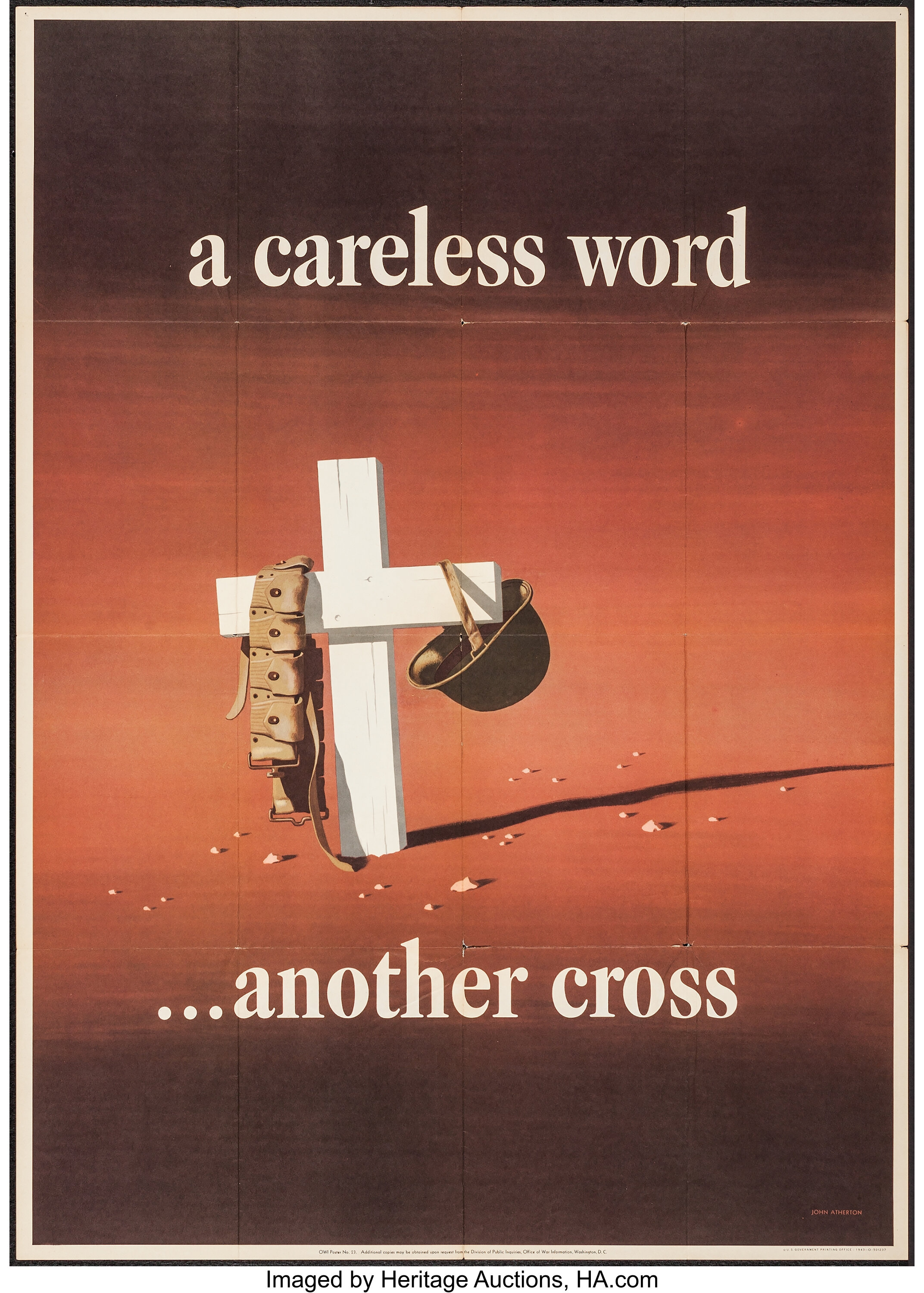 World War II Propaganda (U.S. Government Printing Office, 1943). | Lot ...
