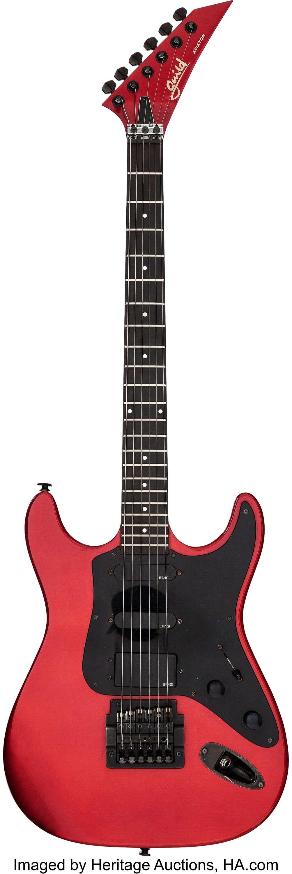 Circa 1984 Guild Aviator Red Solid Body Electric Guitar, Serial # | Lot ...