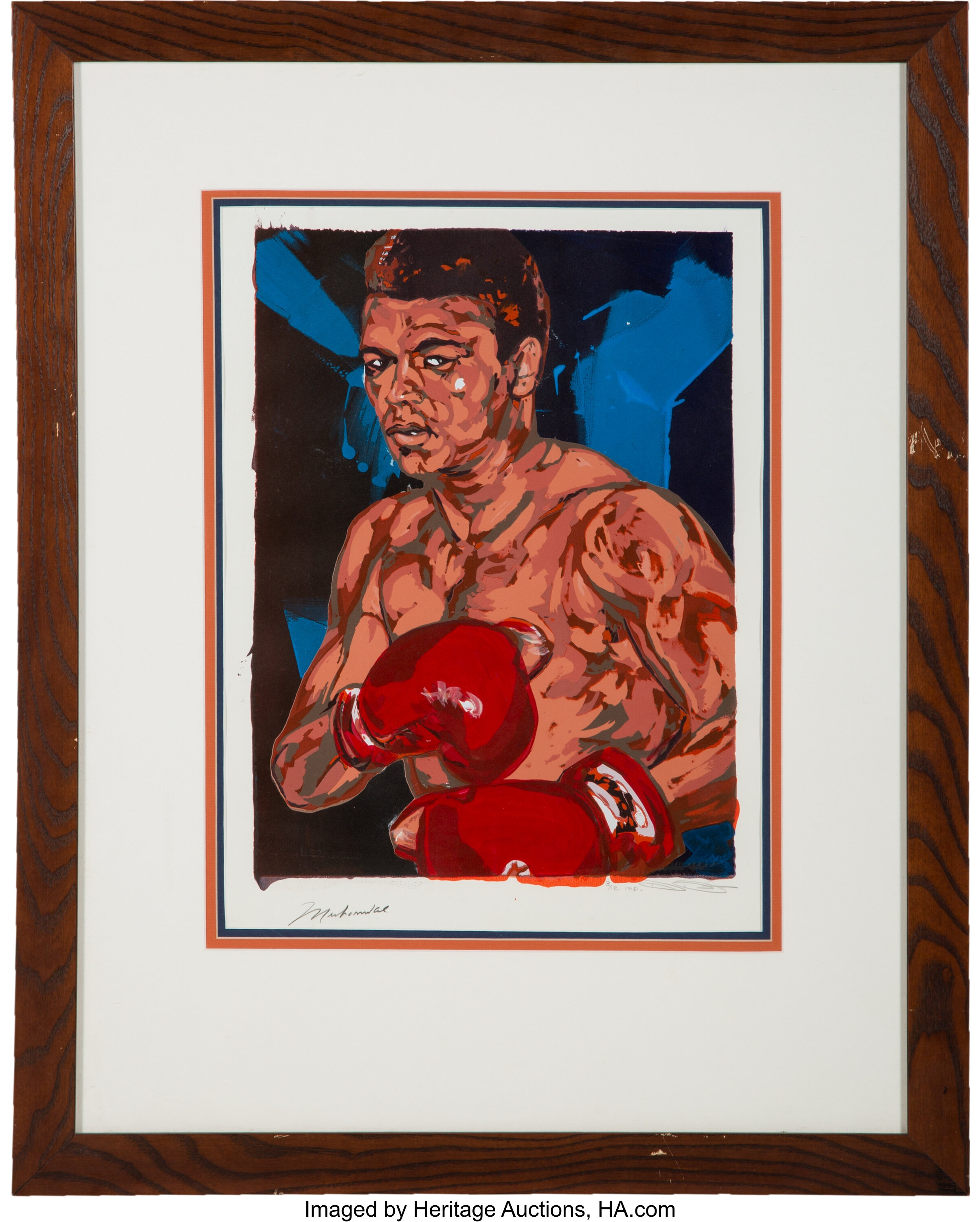 Muhammad Ali Signed Lithograph Display. ... Boxing Collectibles | Lot ...