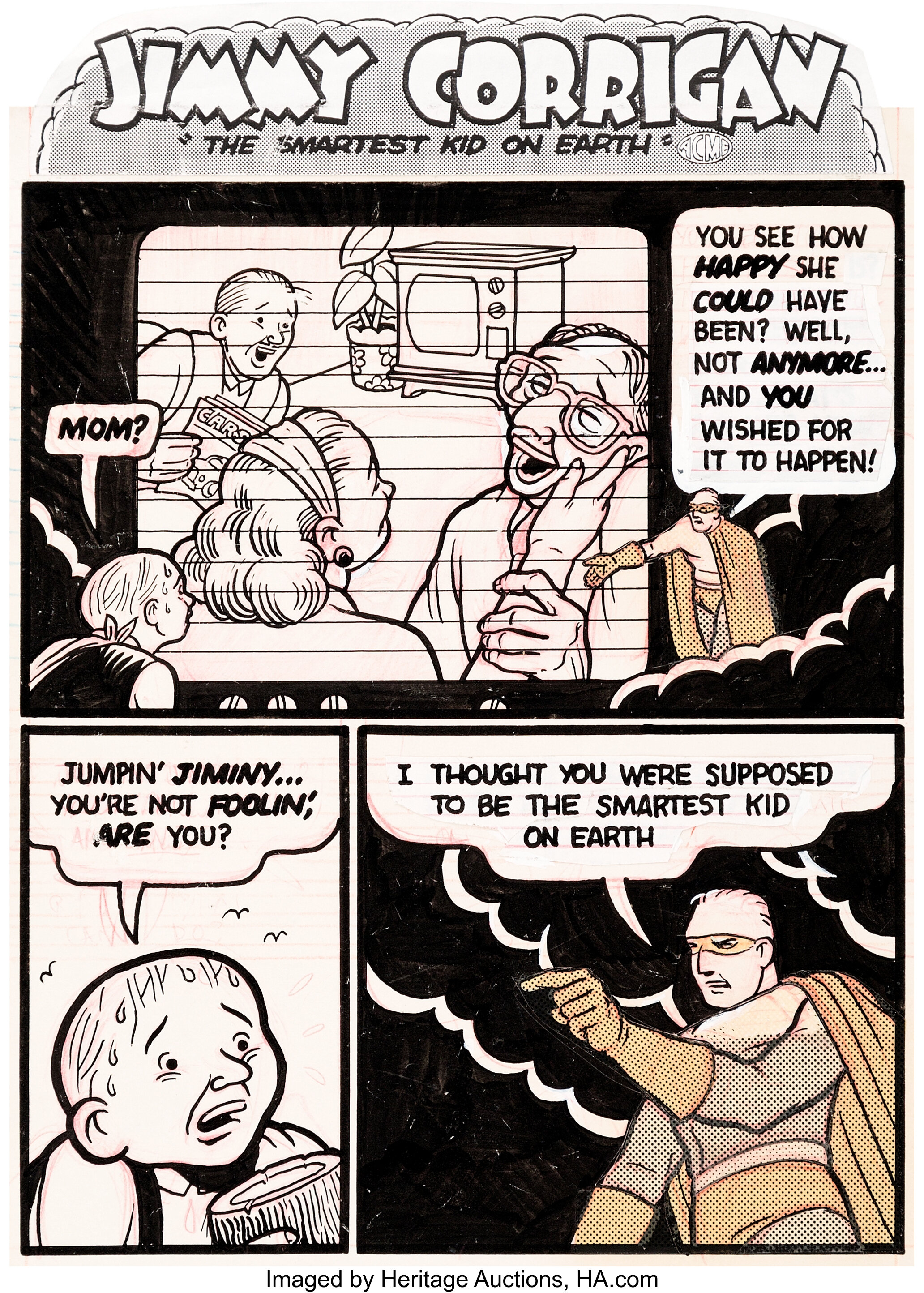 Chris Ware Acme Novelty Library #10 Partial Page 8 Original Art | Lot ...