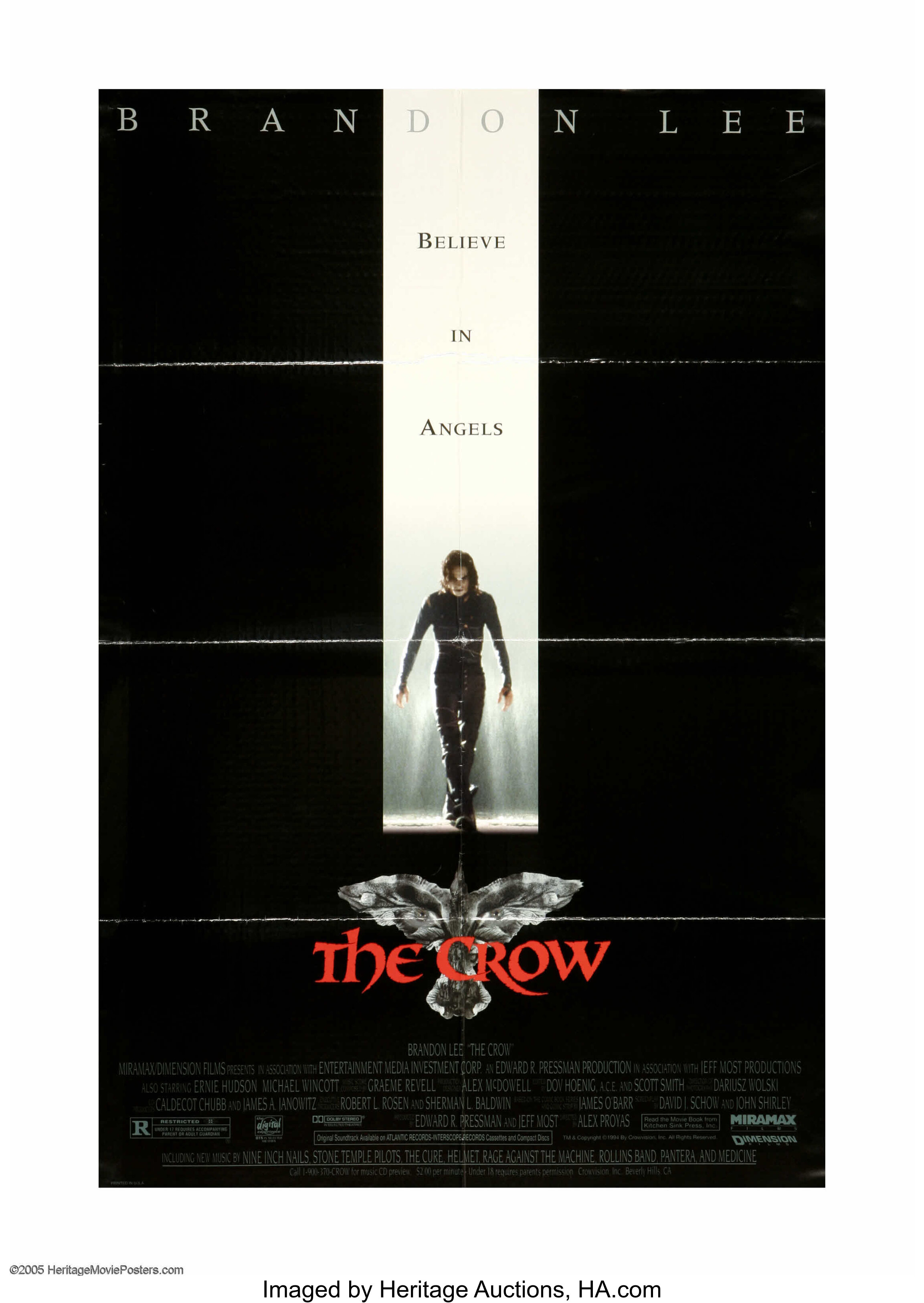The Crow (Miramax, 1994). One Sheet (27" X 41"). Offered here is an ...