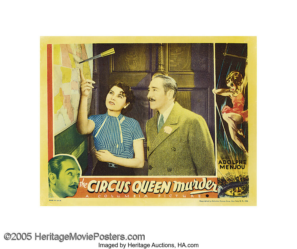 The Circus Queen Murder (Columbia, 1933). Lobby Cards (4) (11" X | Lot ...