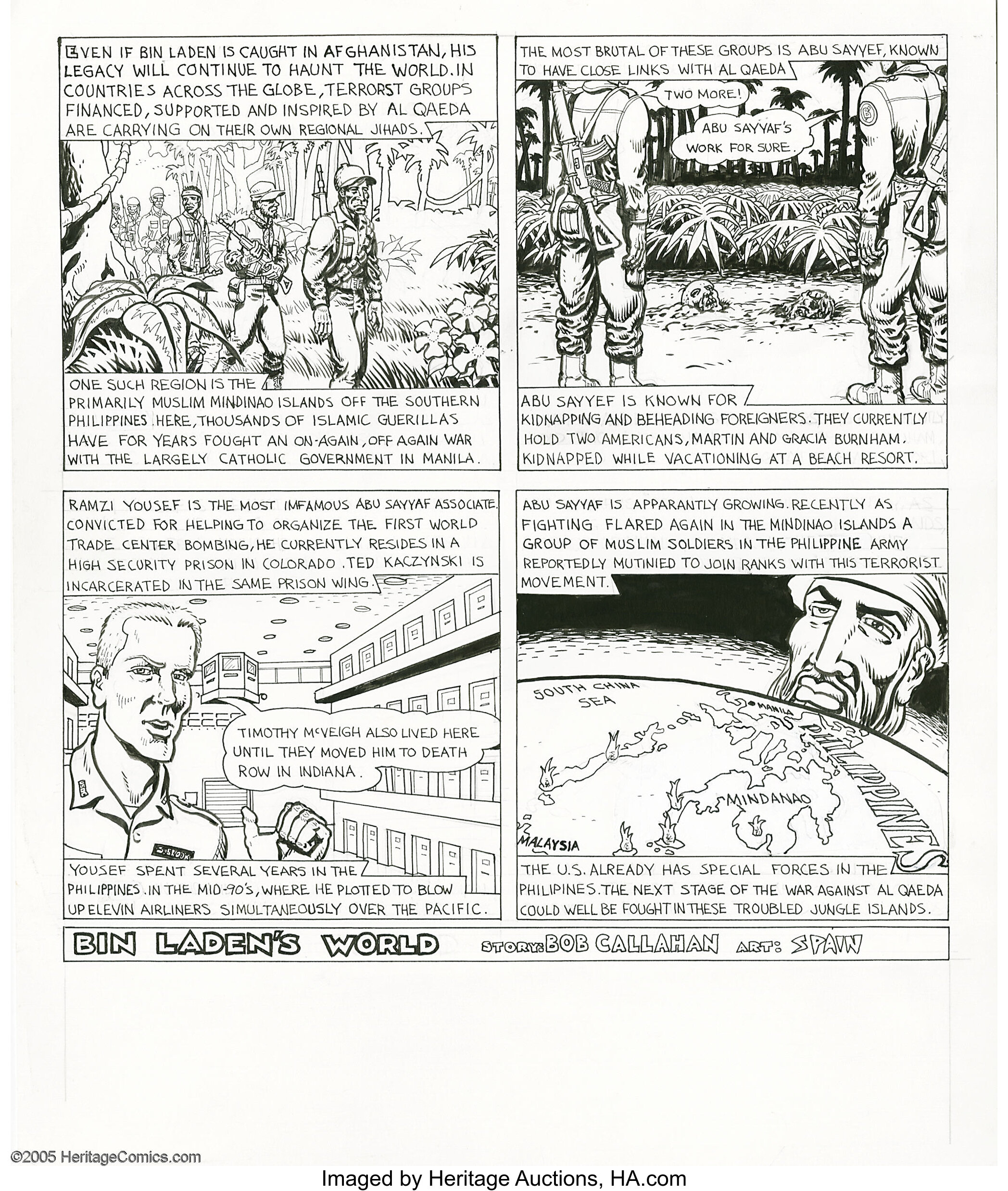 Spain Rodriguez - Panel Page for the Mother Jones website, "Bin | Lot ...