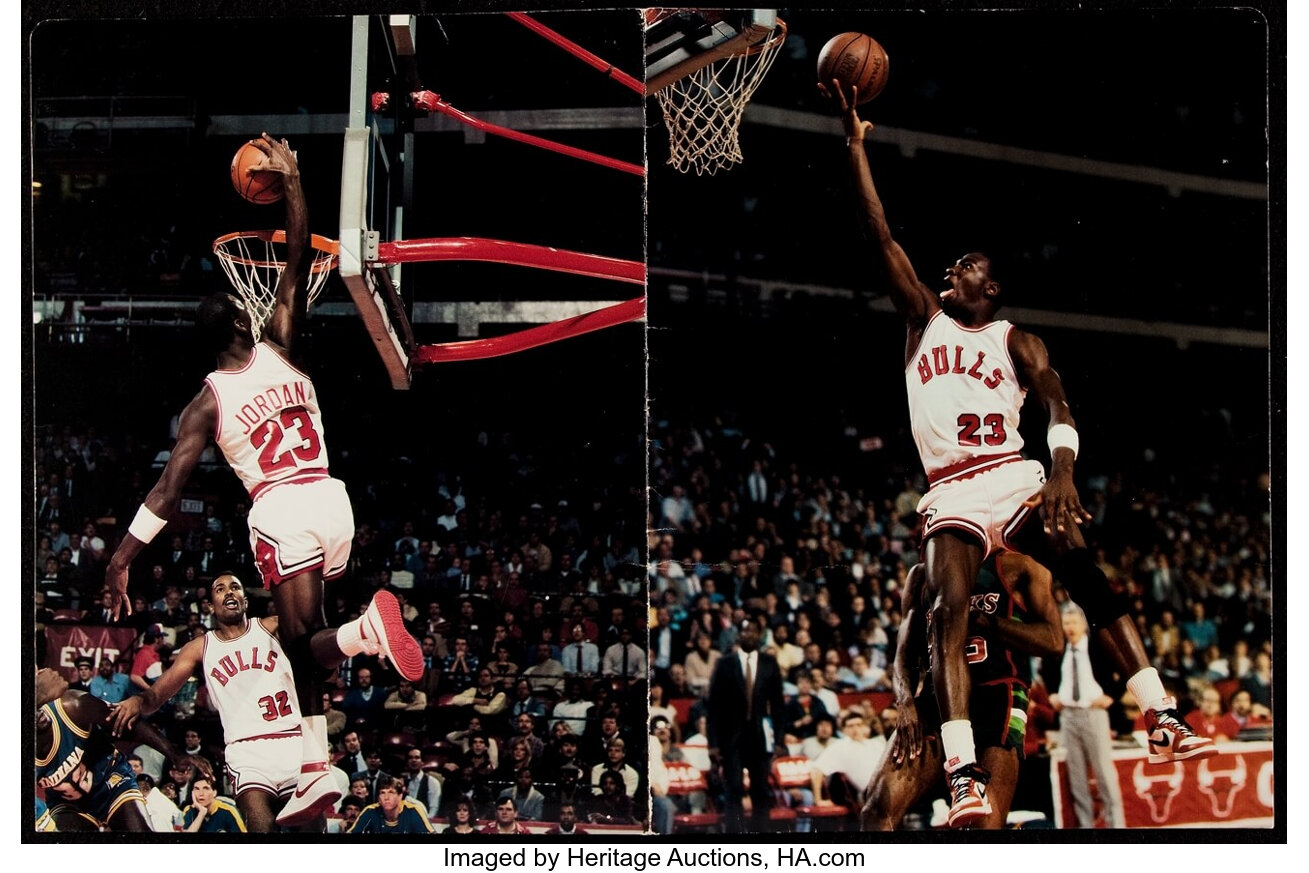 1985-86 Michael Jordan Chicago Bulls Folder.. ... Basketball | Lot ...