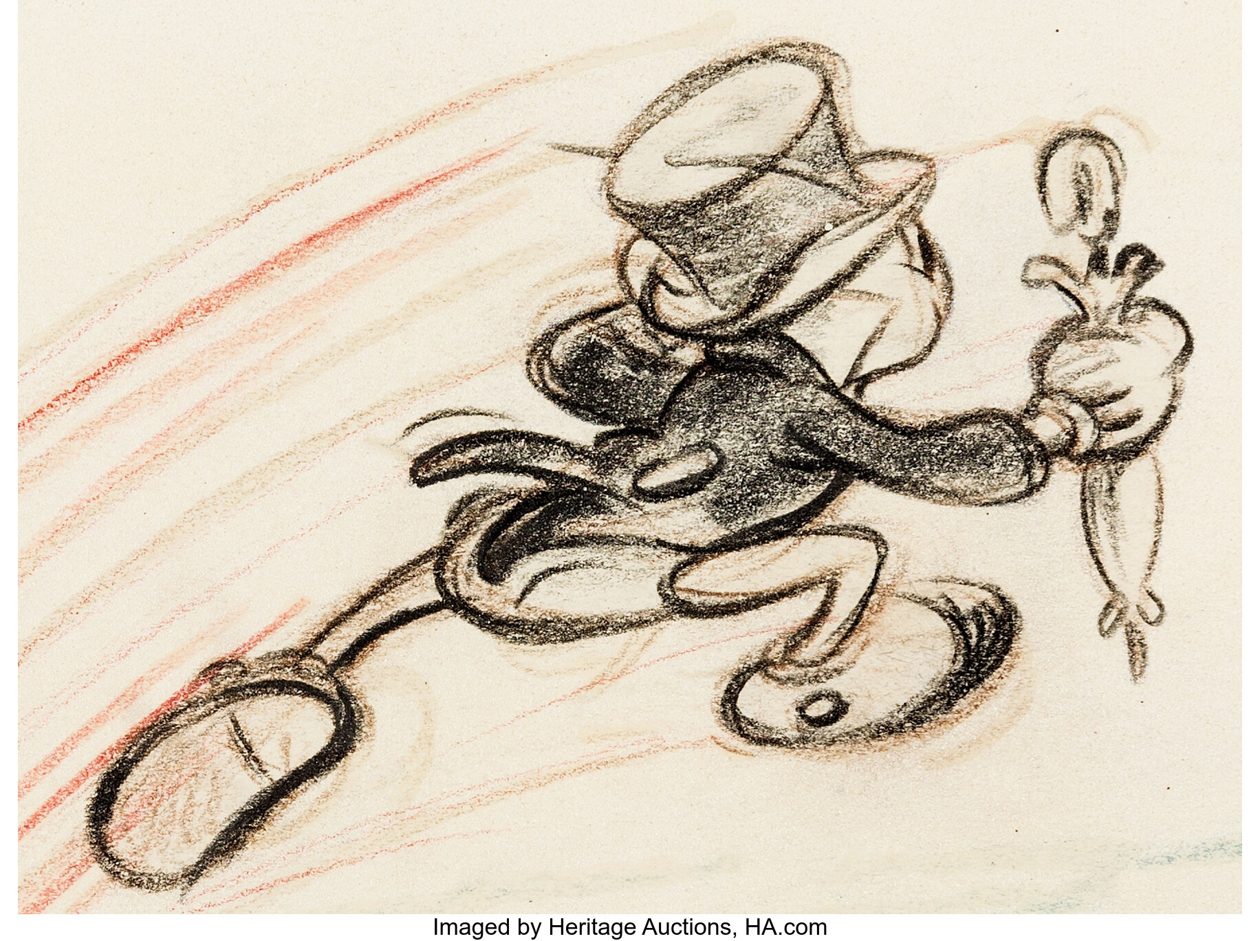 Pinocchio Jiminy Cricket Storyboard (Walt Disney, 1940).... | Lot ...