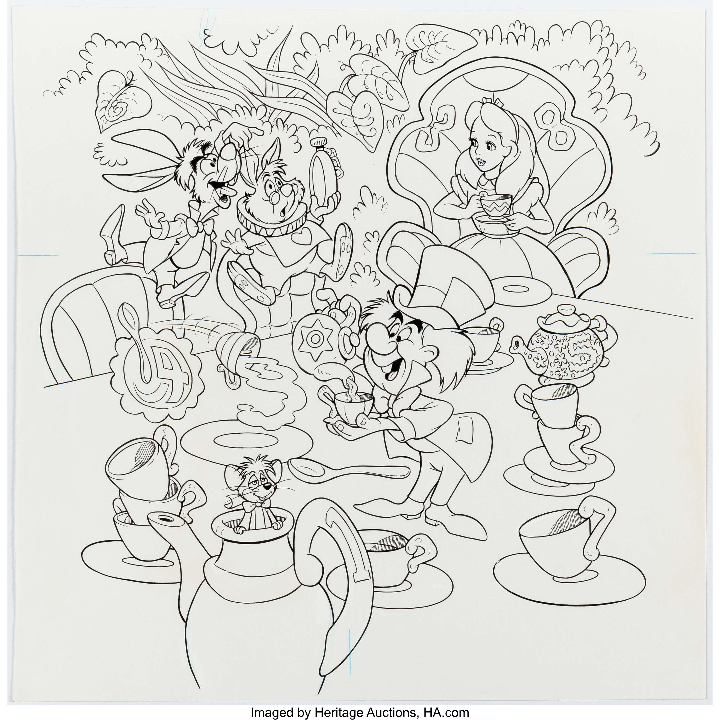 Alice In Wonderland Color By Number