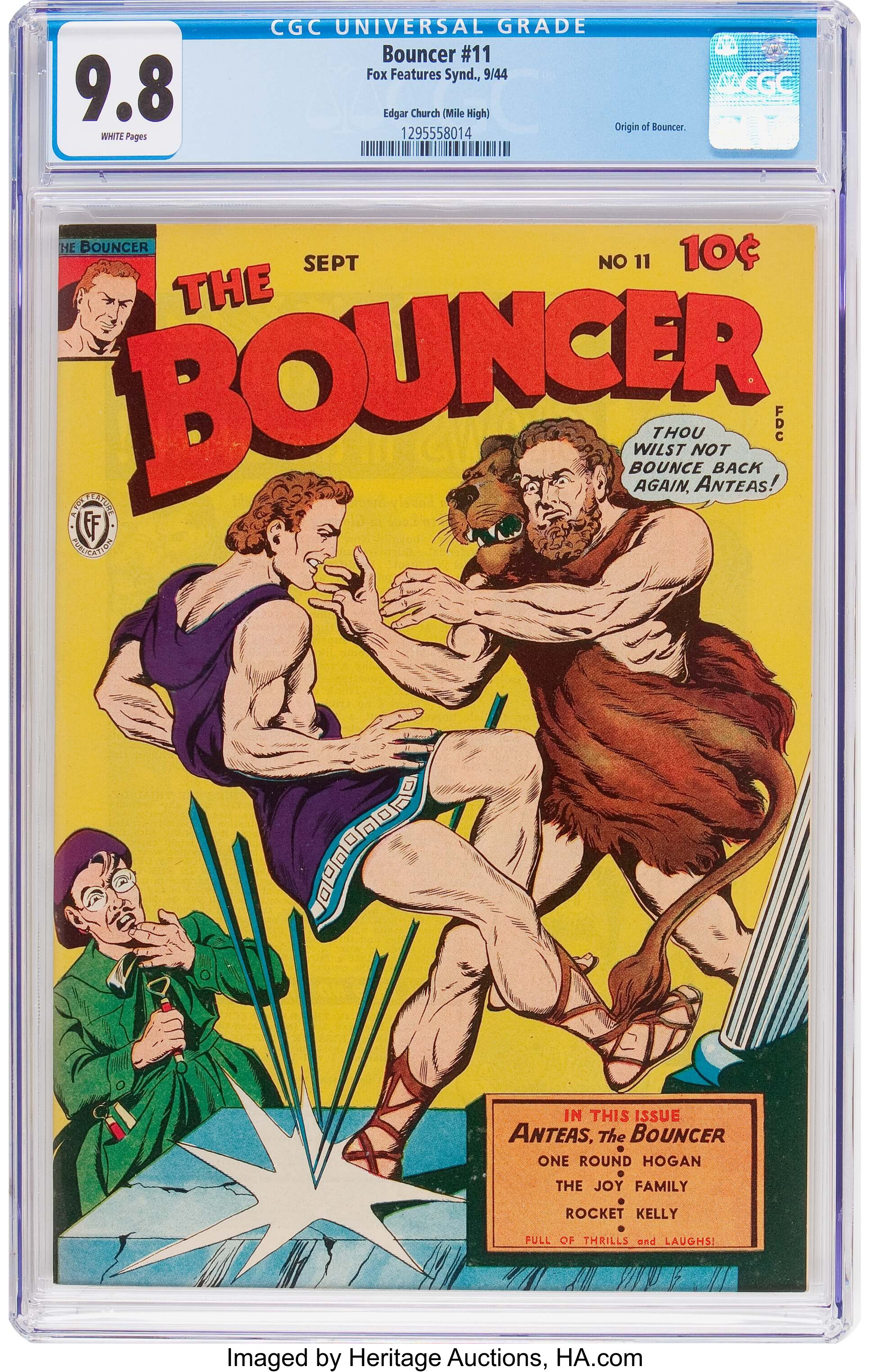 The Bouncer Comics Values and Price Guide | Heritage Auctions