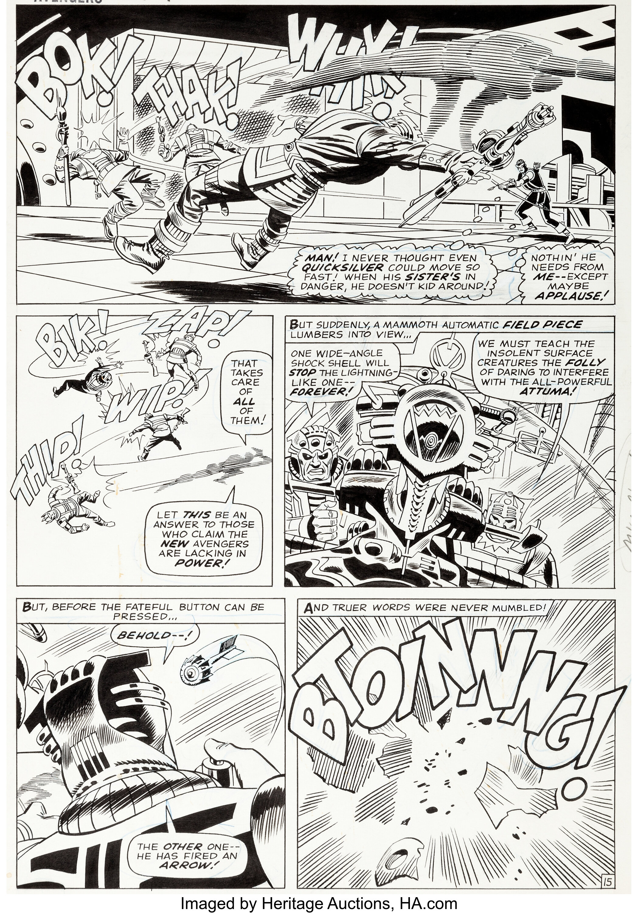Don Heck and Frank Giacoia (as Frankie Ray) Avengers #27 Story Page ...