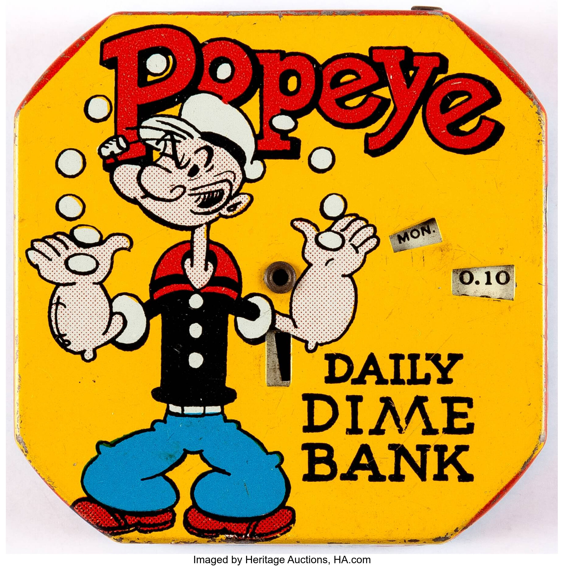 Popeye Dime Bank (King Features Syndicate, 1956).... Memorabilia | Lot ...