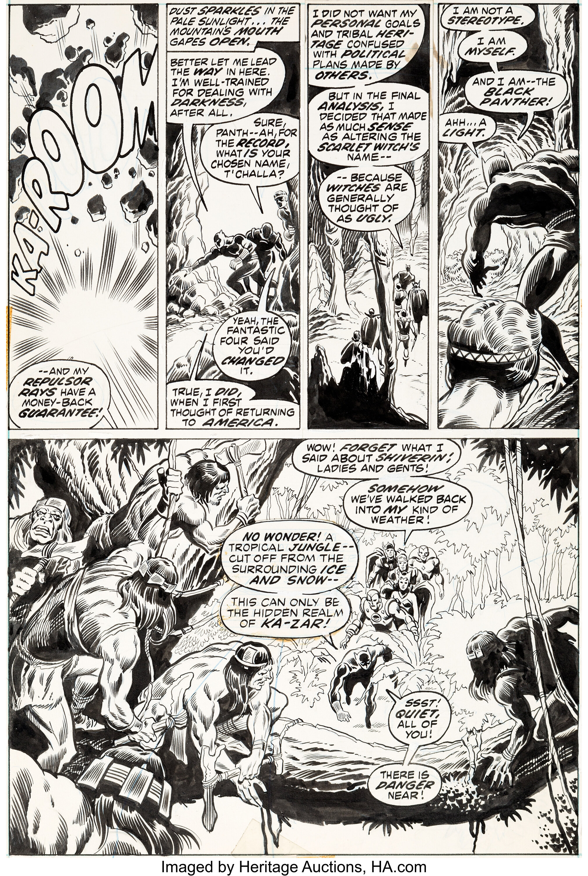 John Buscema and Jim Mooney The Avengers #105 Story Page 5 Original ...
