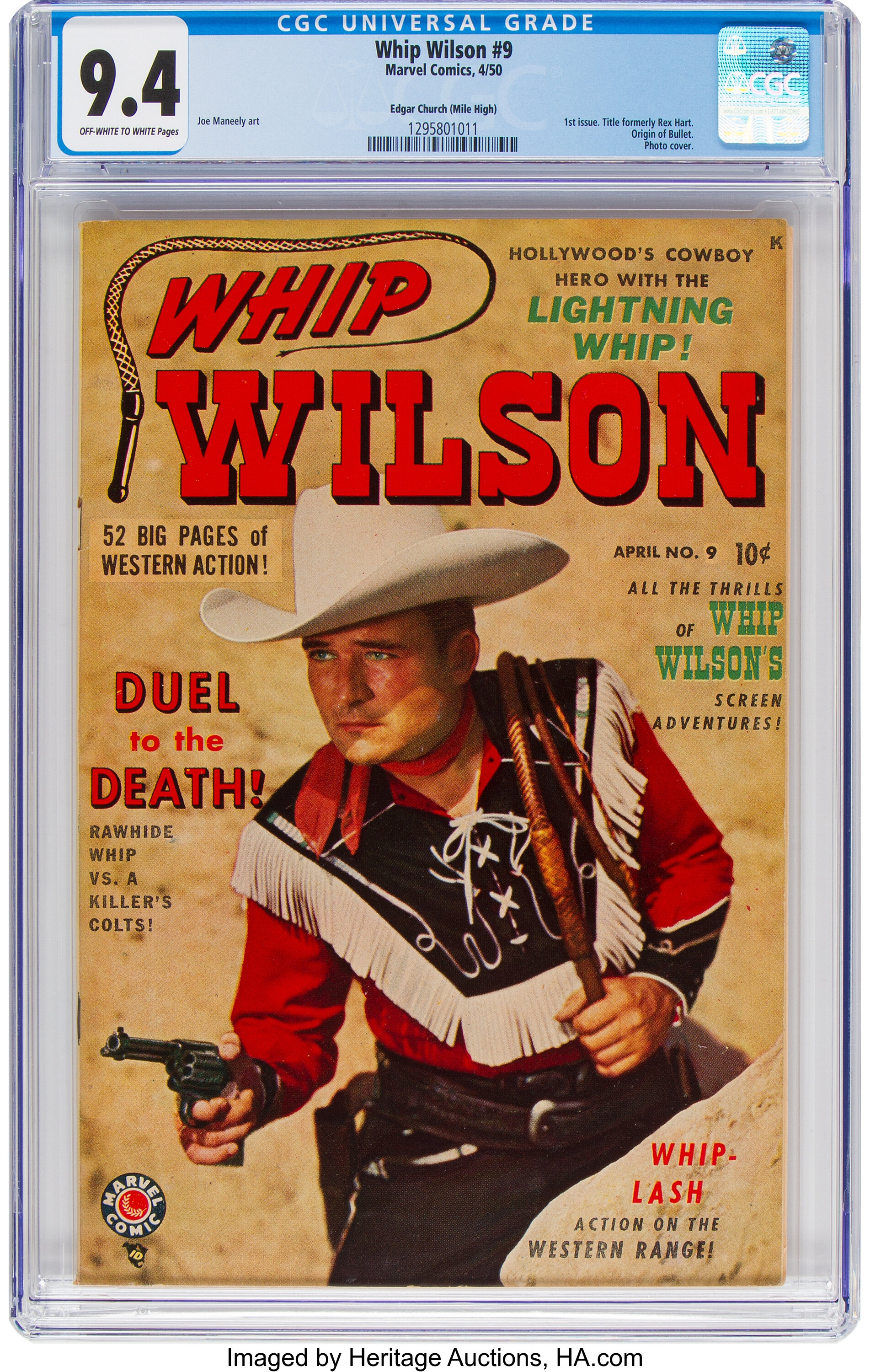 Whip Wilson, 1950 Series Comics Values and Price Guide | Heritage Auctions