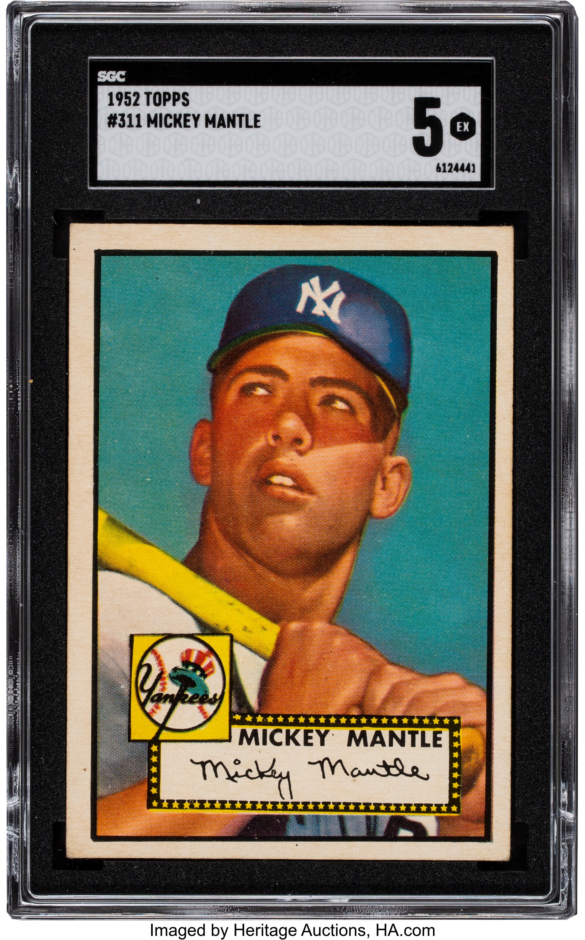 1952 Topps Mickey Mantle #311 SGC EX 5.... Baseball Cards Singles | Lot ...
