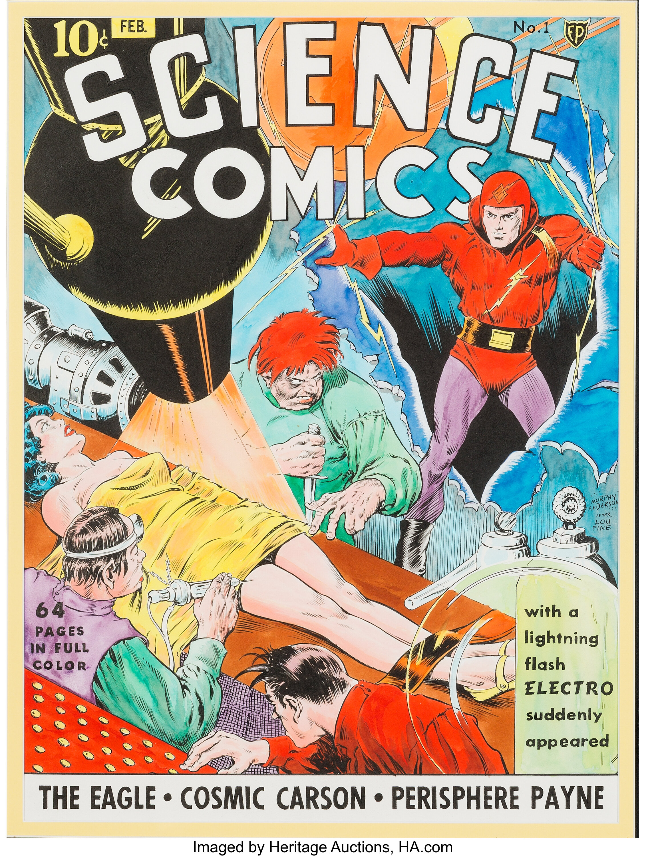Murphy Anderson Science Comics #1 Cover Recreation Original Art | Lot ...