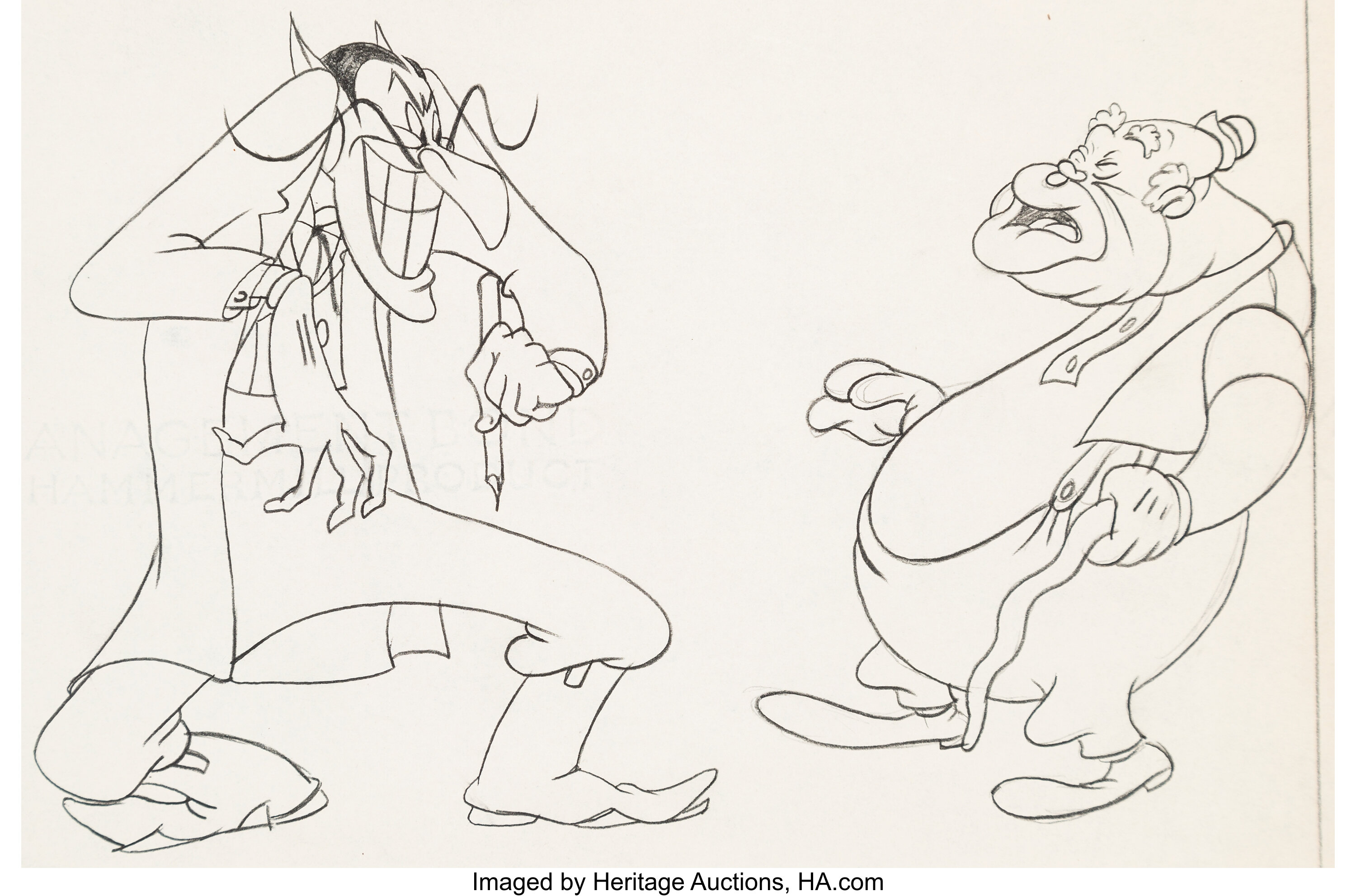 Uncle Tom's Cabaña Layout/Character Study Drawing (MGM, 1947).... | Lot ...