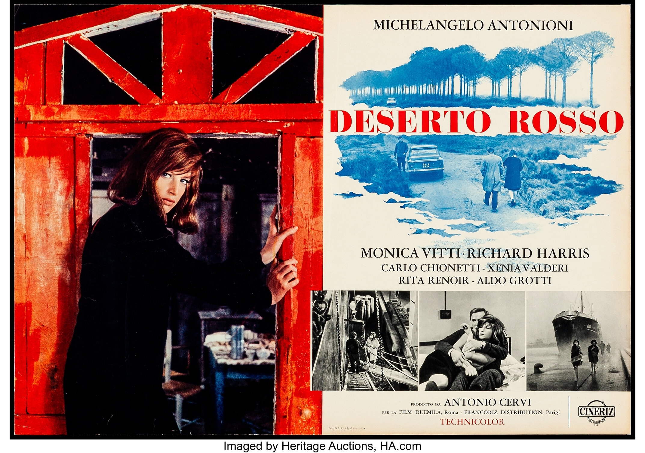 The Red Desert (Cineriz, 1964). Italian Photobusta (26.5" X 18.5 ...
