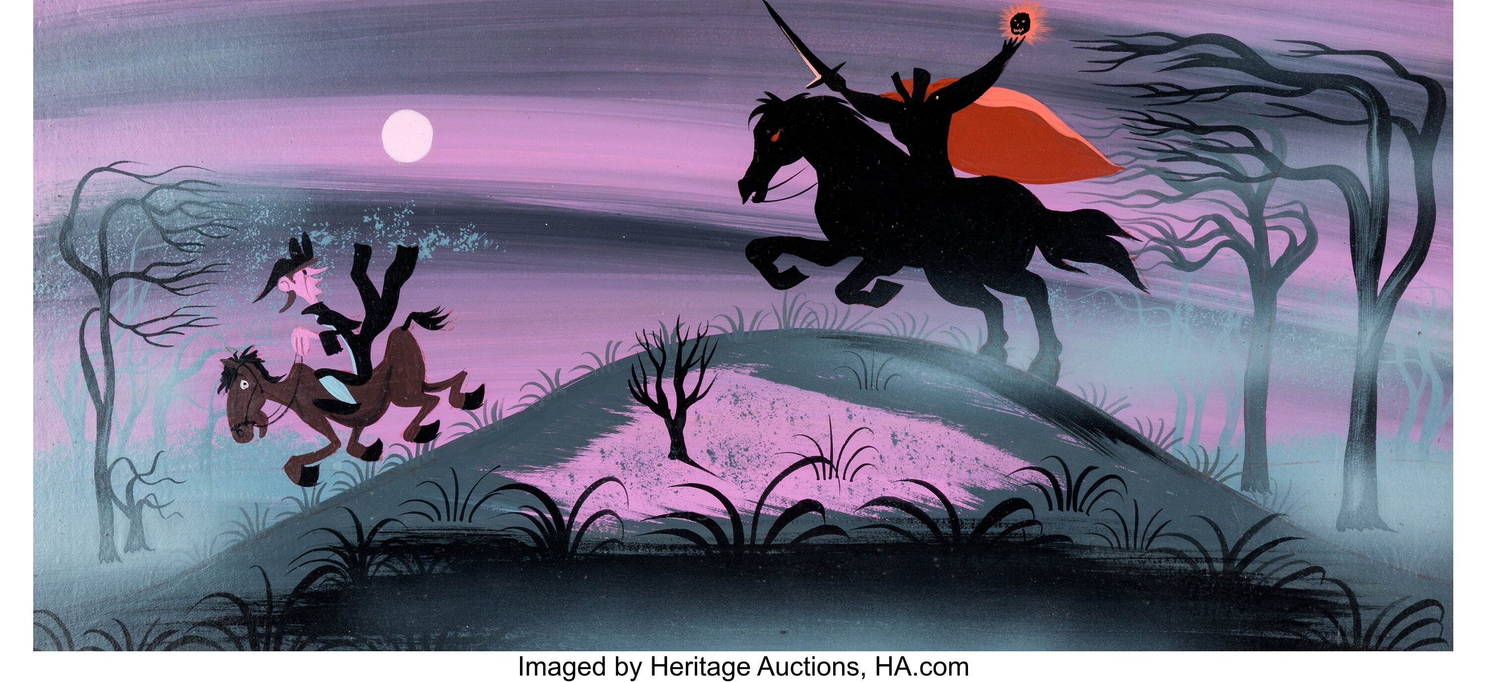 The Adventures of Ichabod and Mr. Toad Headless Horseman Concept | Lot ...
