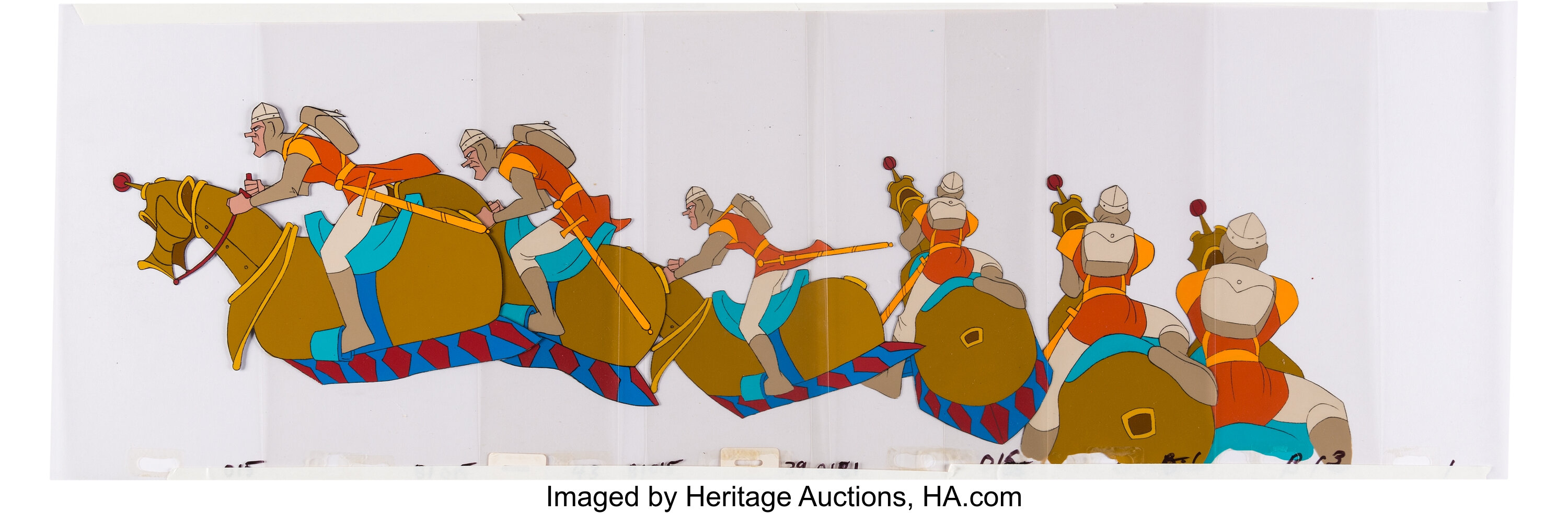 Dragon's Lair Dirk the Daring Production Cel Sequence of 6 (Don | Lot ...