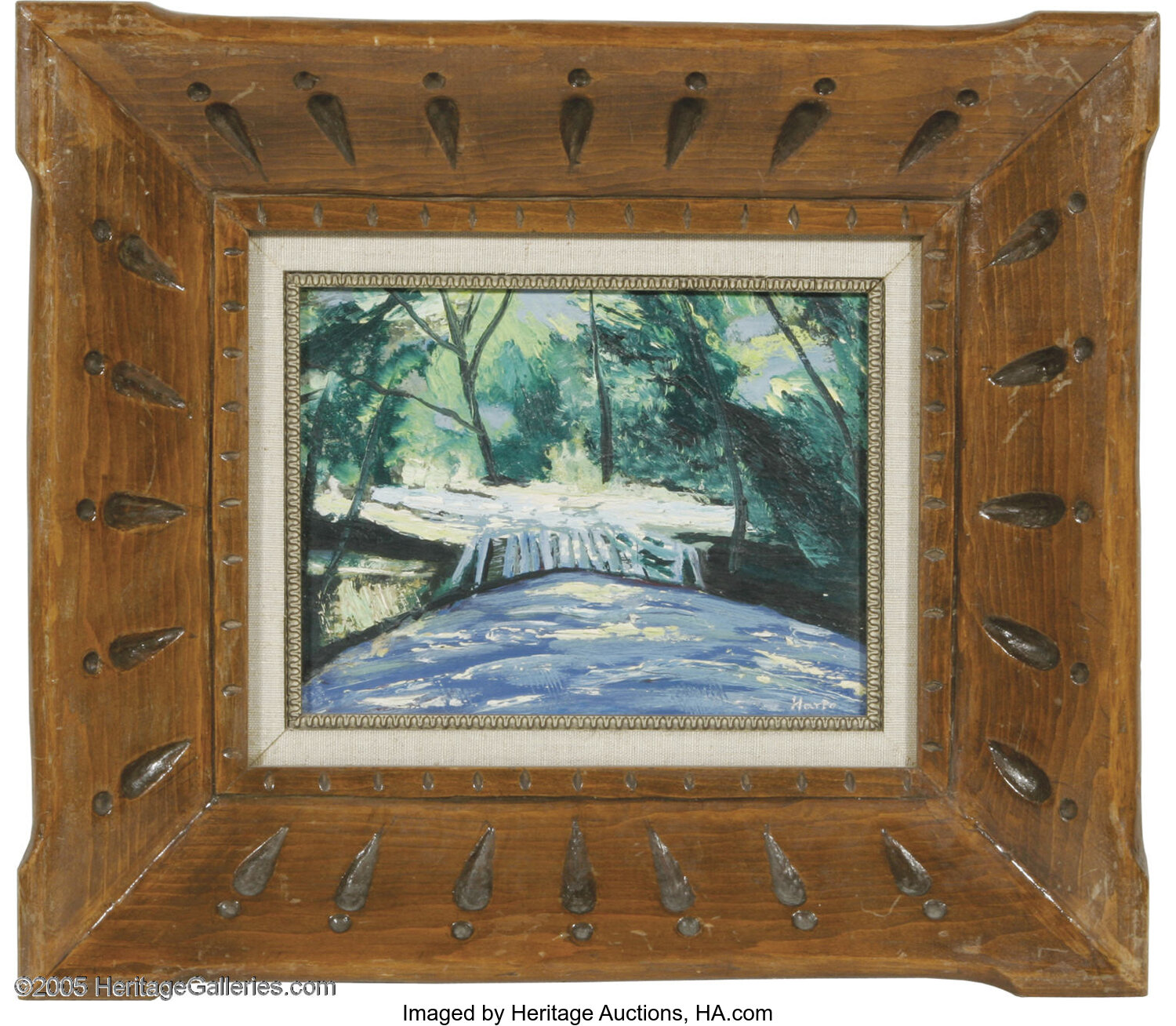 Harpo Marx Signed Painting. Here is a 6" x 8" original oil painting ...