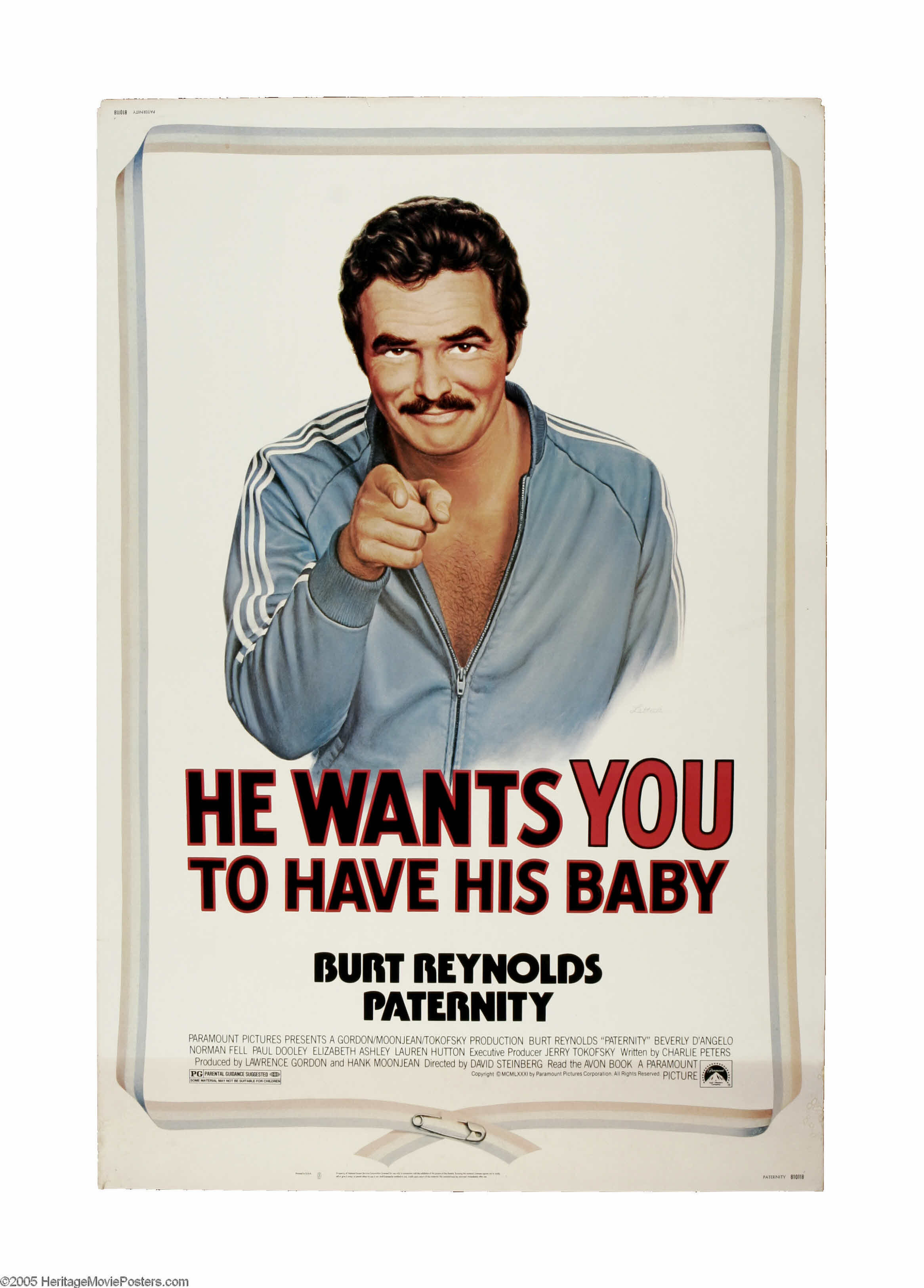 Paternity (Paramount, 1981) Poster (40" X 60"). This is a vintage ...