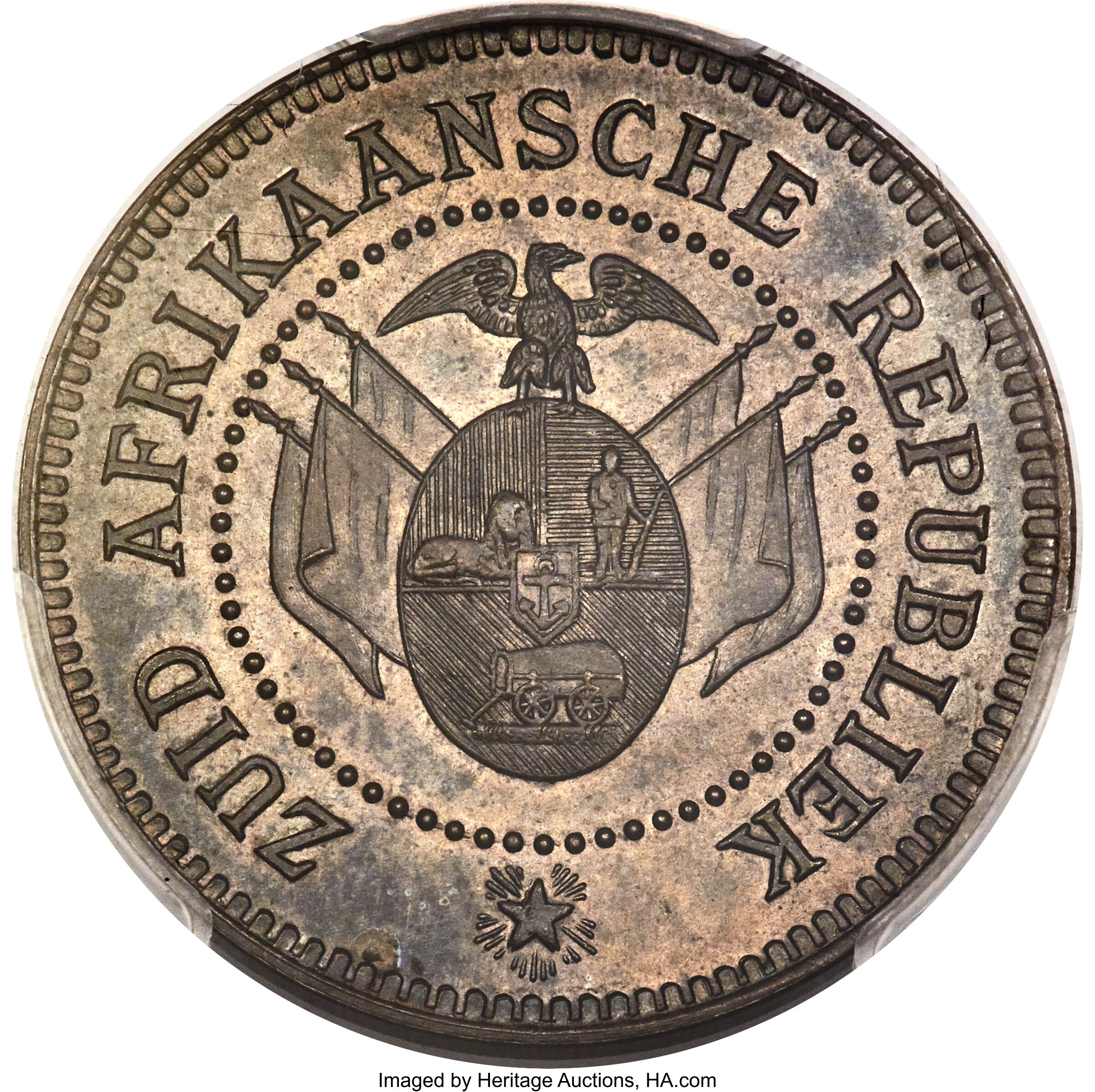 South Africa: Transvaal. Republic Specimen Pattern 2 Pence 1874 | Lot ...