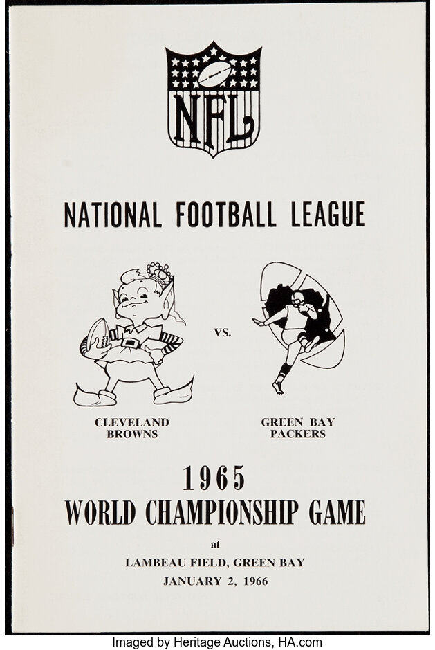 1965 NFL Championship Media Guide.... Football Collectibles | Lot ...