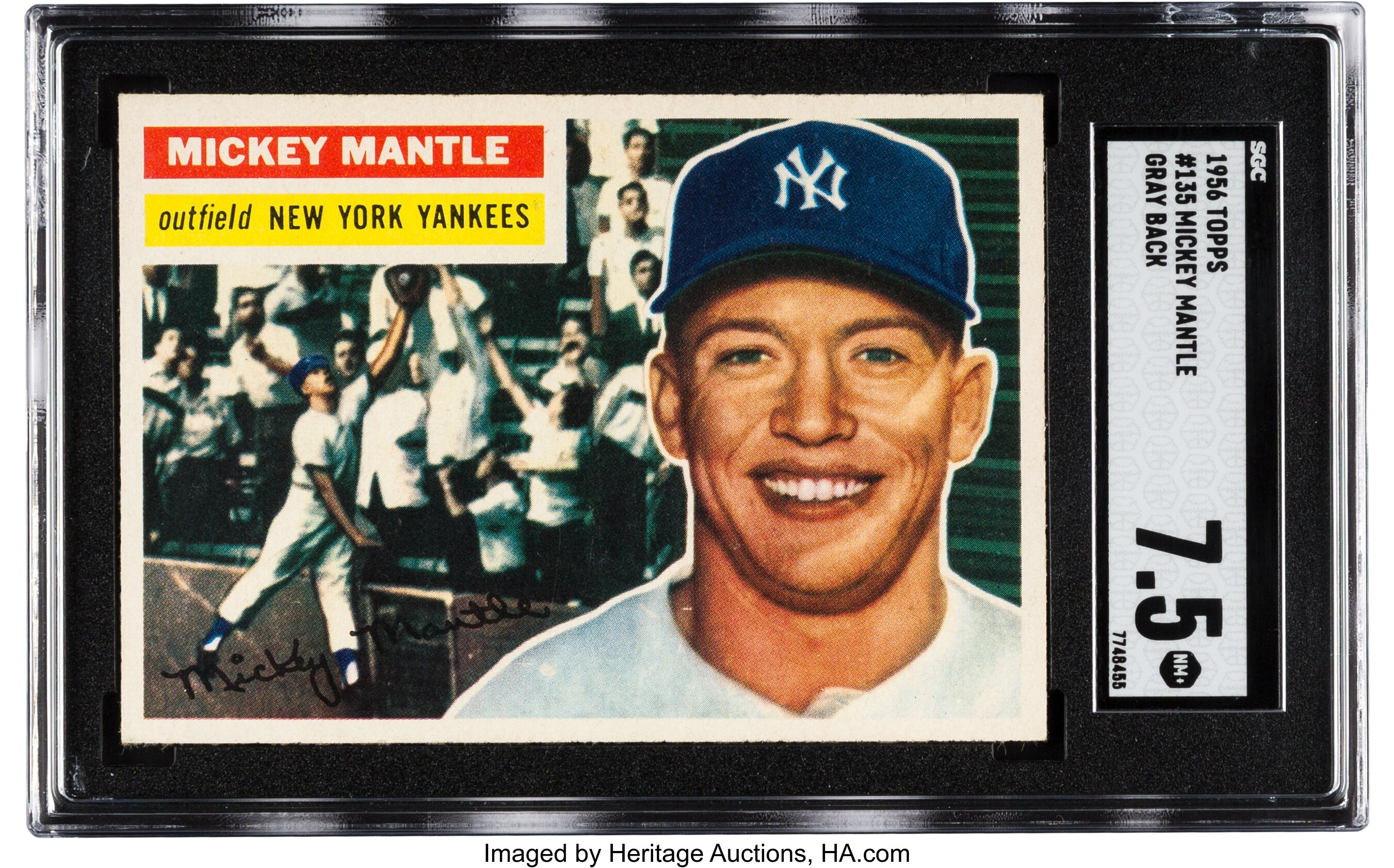 1956 Topps Mickey Mantle #135 SGC NM+ 7.5.... Baseball Cards | Lot ...