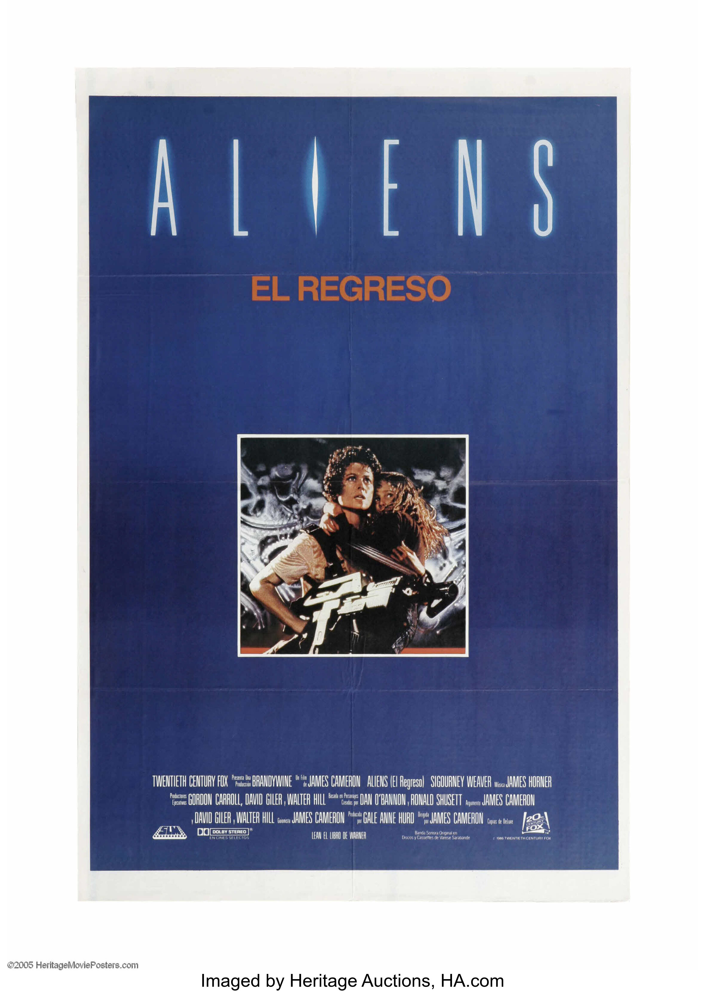 Aliens (20th Century Fox, 1986)... Movie Posters Science Fiction | Lot ...