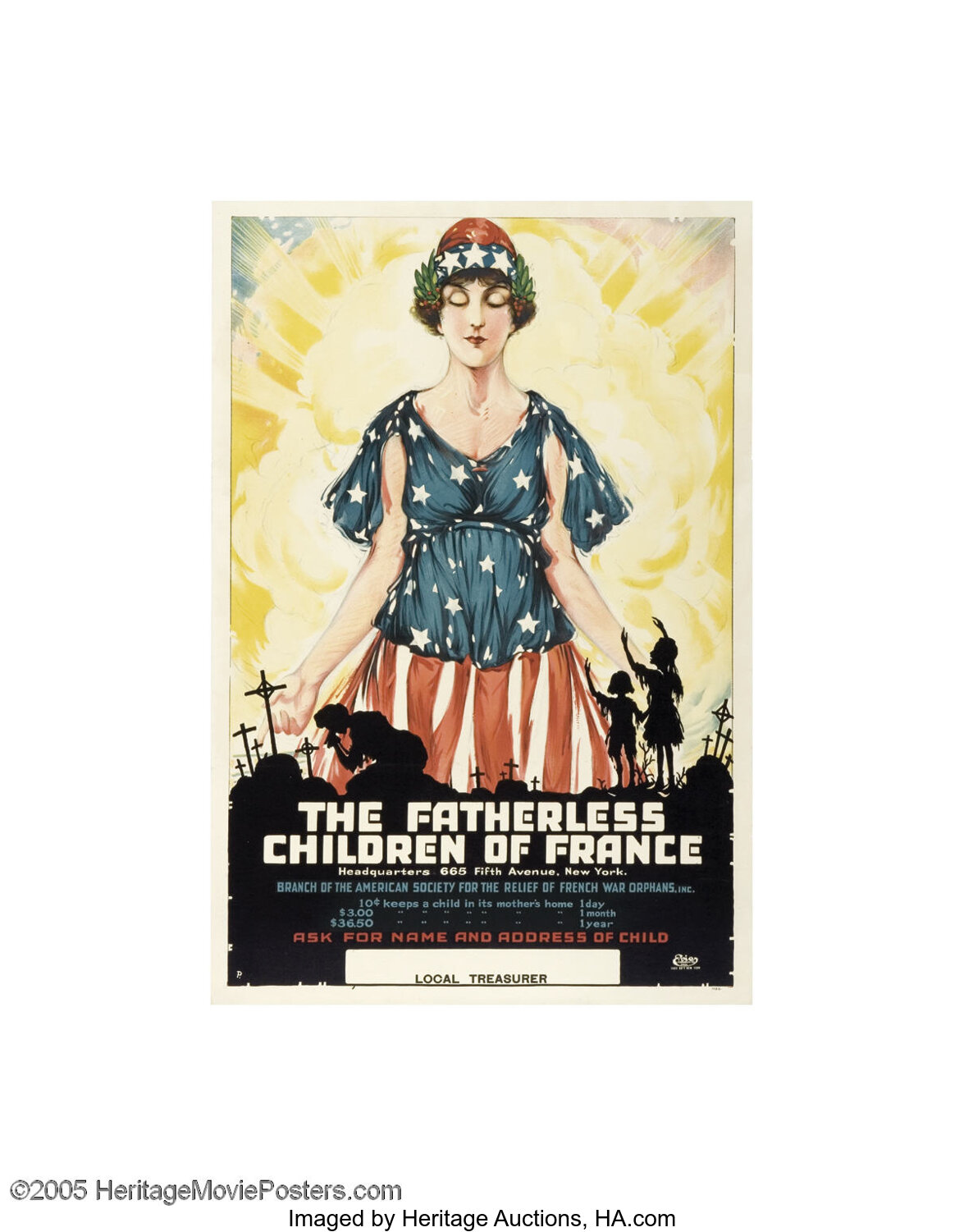 Fatherless Children of France (Erie Litho, 1917)... Vintage Posters ...
