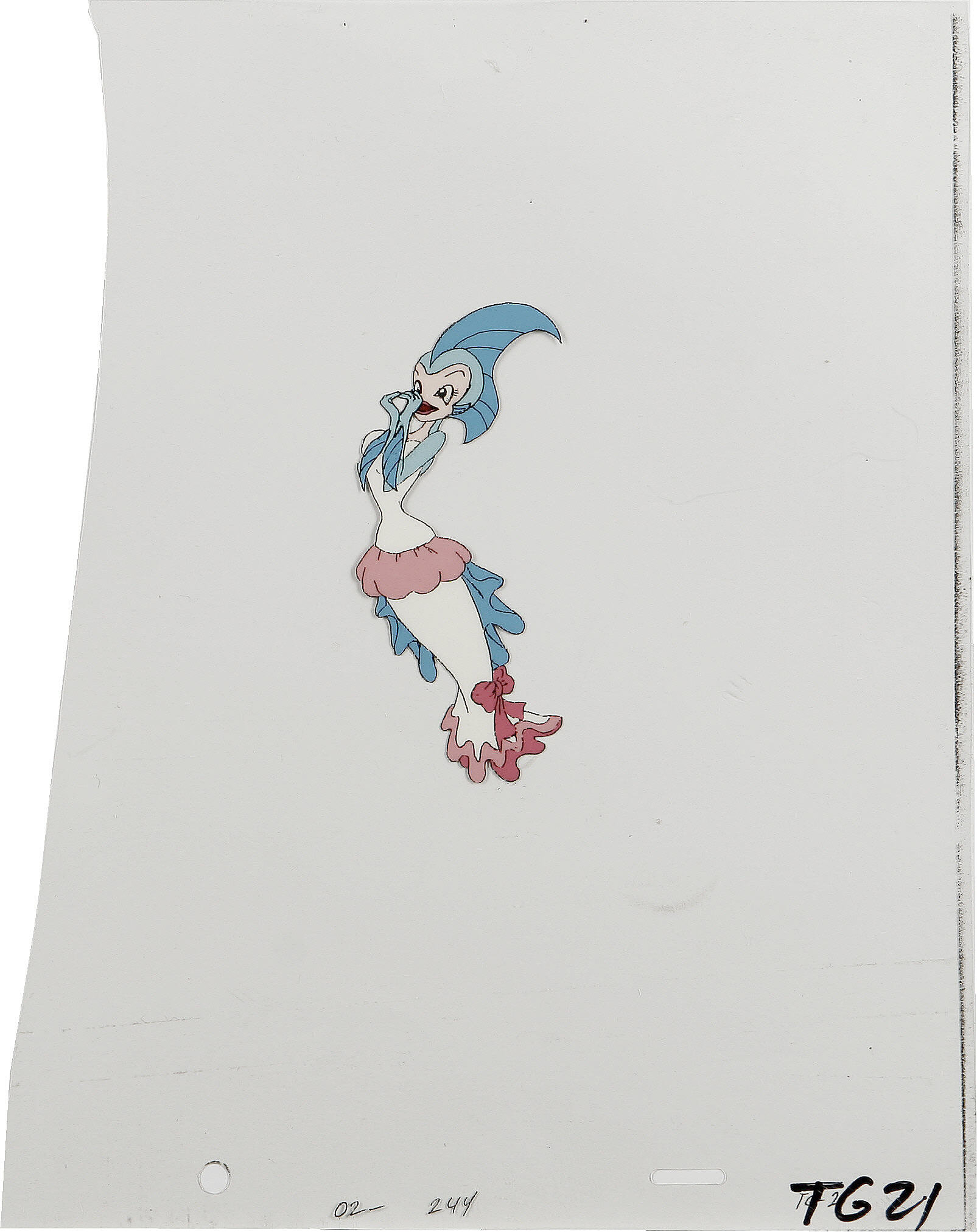 "Fish Police" - Animation Production Cel and Clean-Up Drawing | Lot ...
