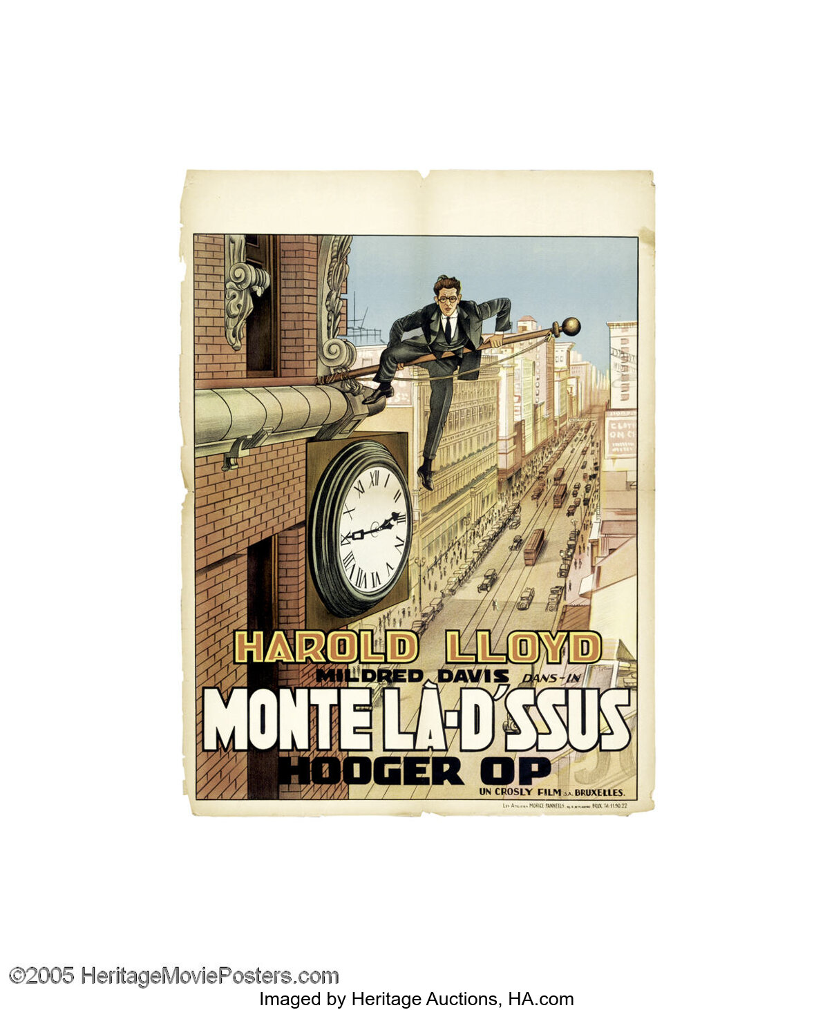 Safety Last! (Pathe', 1923)... Movie Posters Comedy | Lot #29006 ...
