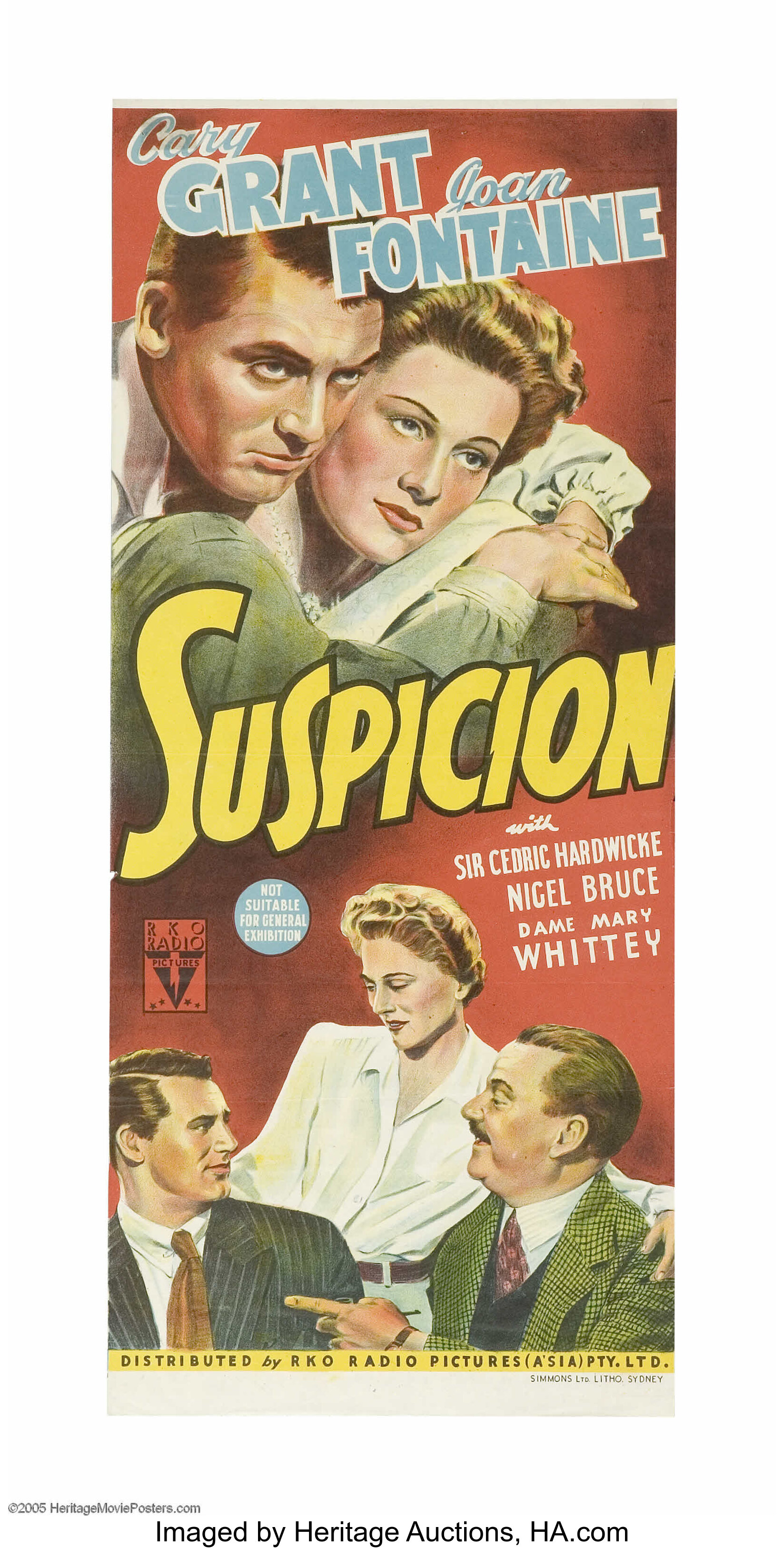 Suspicion (RKO, 1941)... Movie Posters Hitchcock | Lot #29289 ...