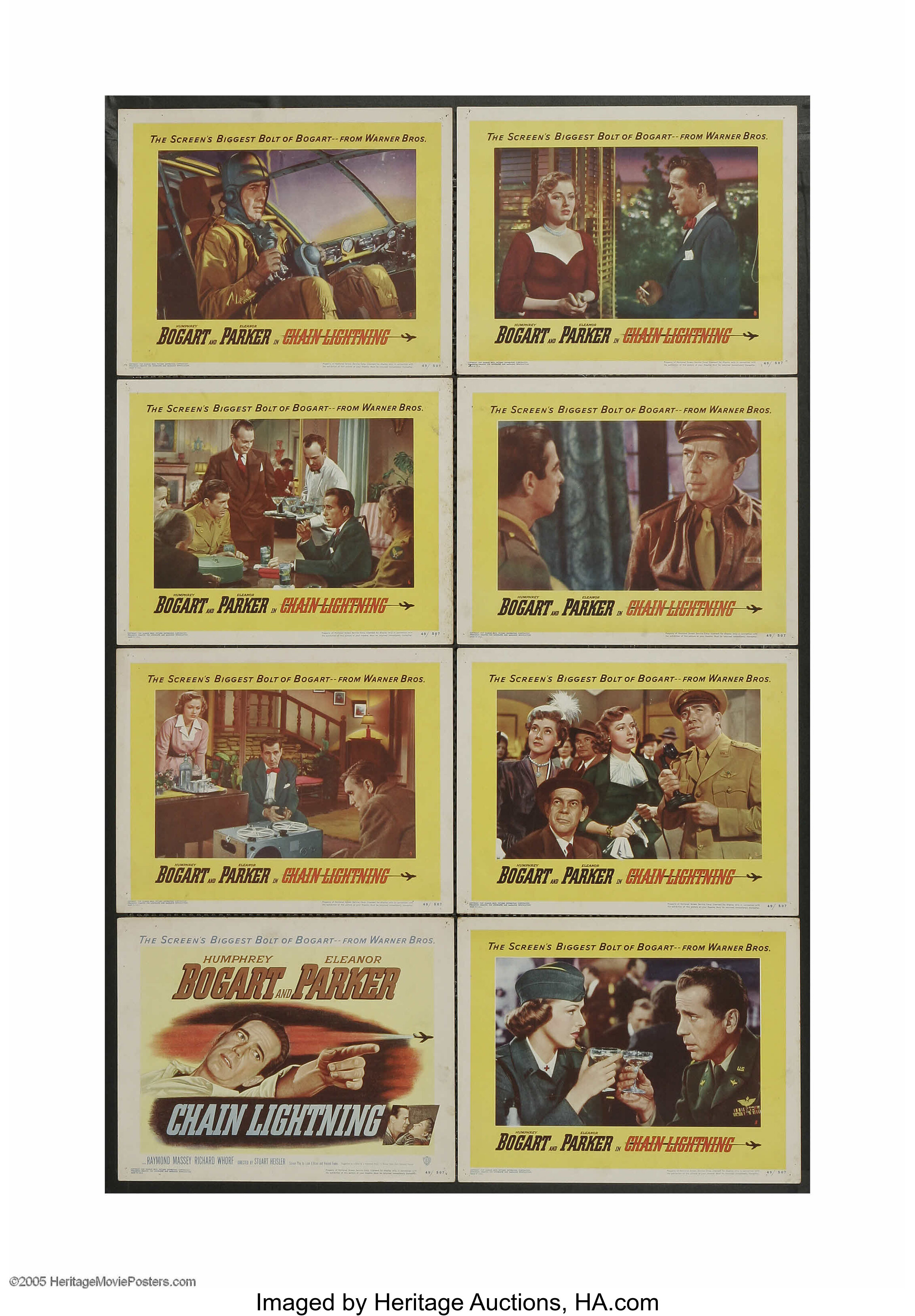 Chain Lightning (Warner Brothers, 1950)... Movie Posters Action | Lot ...