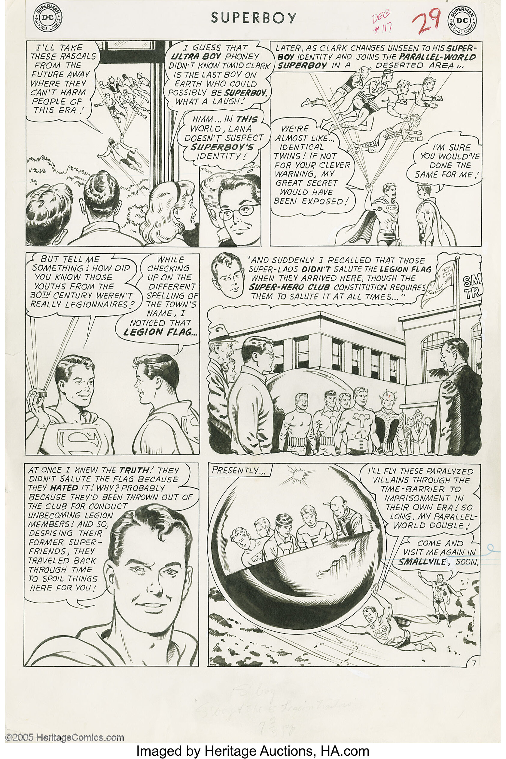 Curt Swan and George Klein - Superboy #117, Story page 7 Original | Lot ...