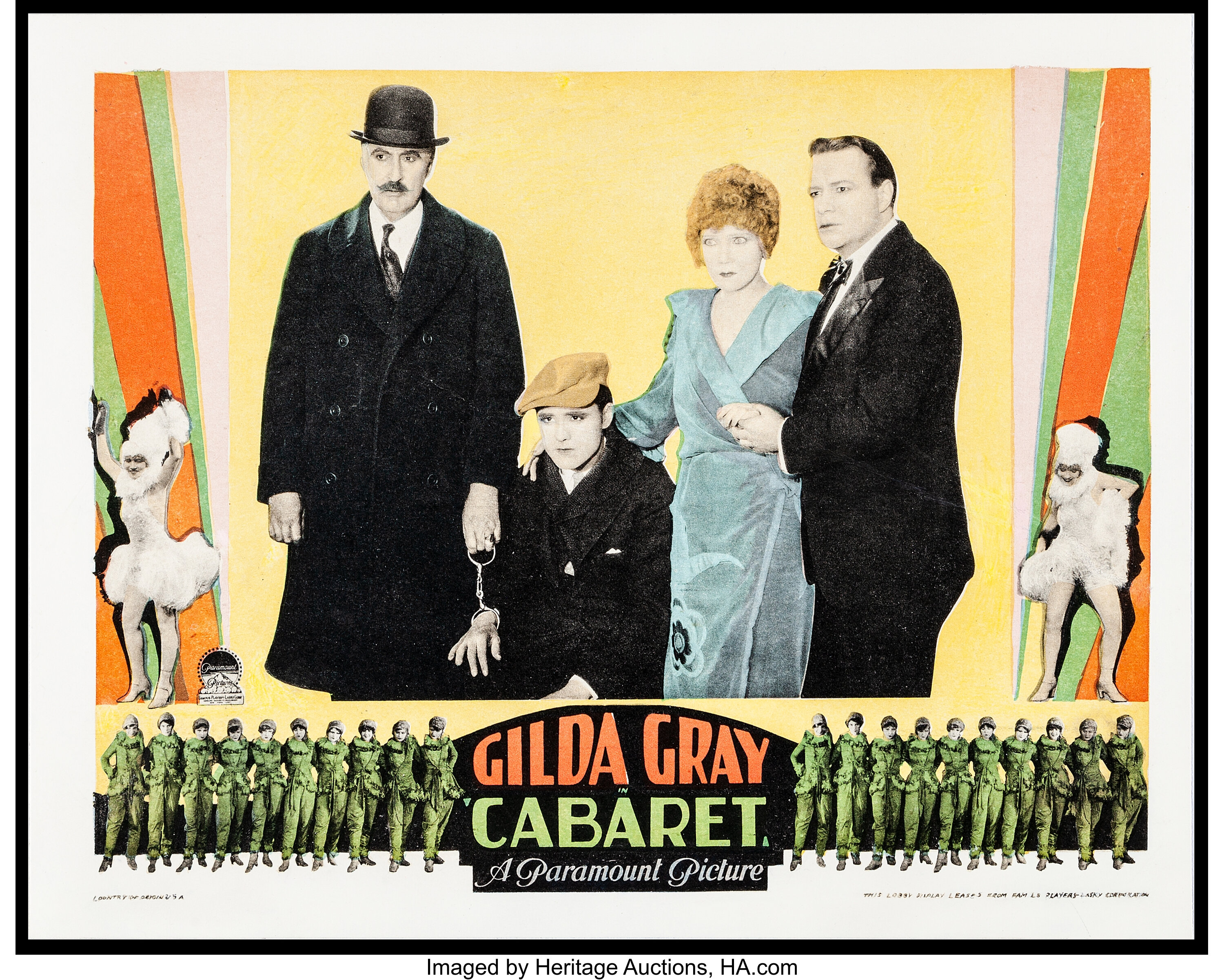 Cabaret (Paramount, 1927). Fine/Very Fine on Paper. Lobby Card (11 ...