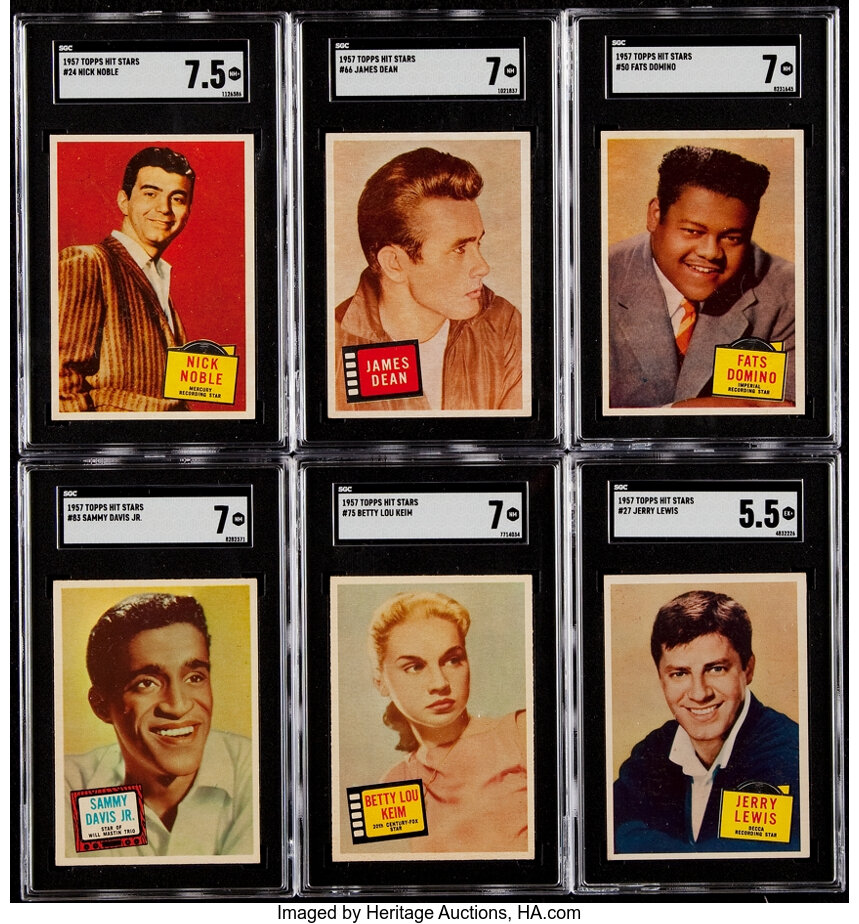 1957 Topps "Hit Stars" Complete Set (88) With Wrapper. ... | Lot #42108 ...