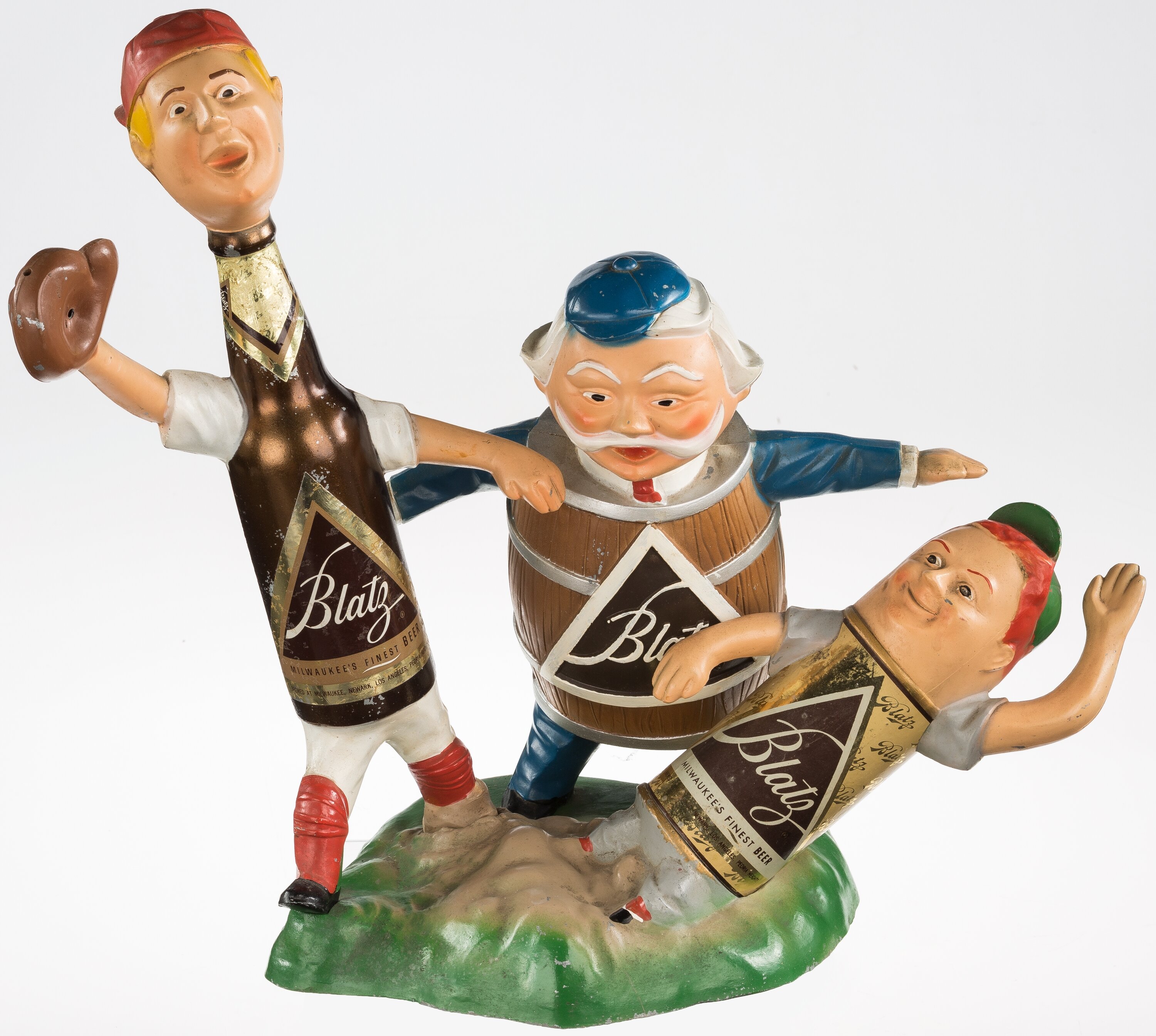 1950s "Blatz" Beer Cast Iron Milwaukee Braves Promotional | Lot #43152 ...
