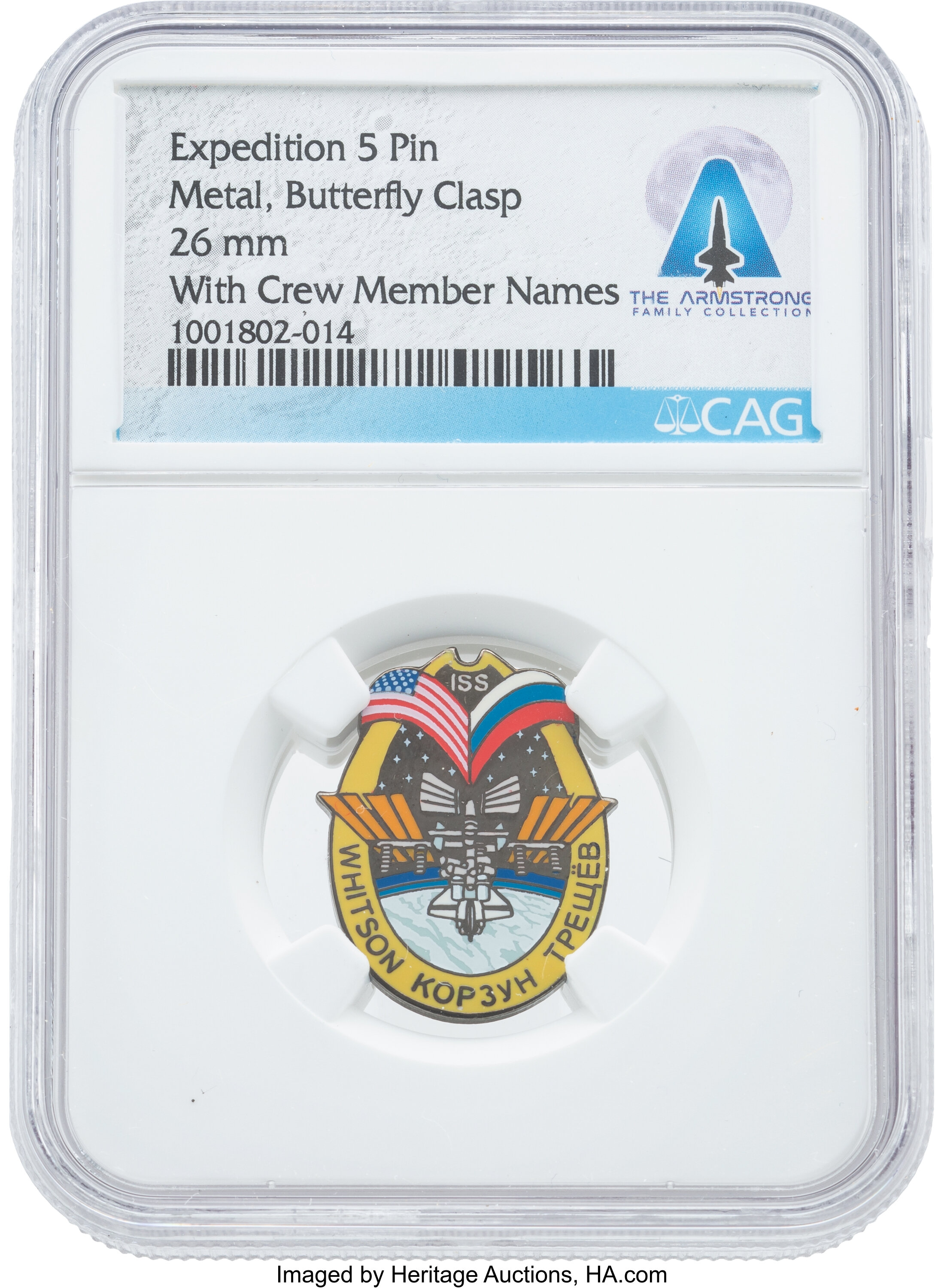 I.S.S. Expedition 5: NASA International Space Station Pin Owned by ...