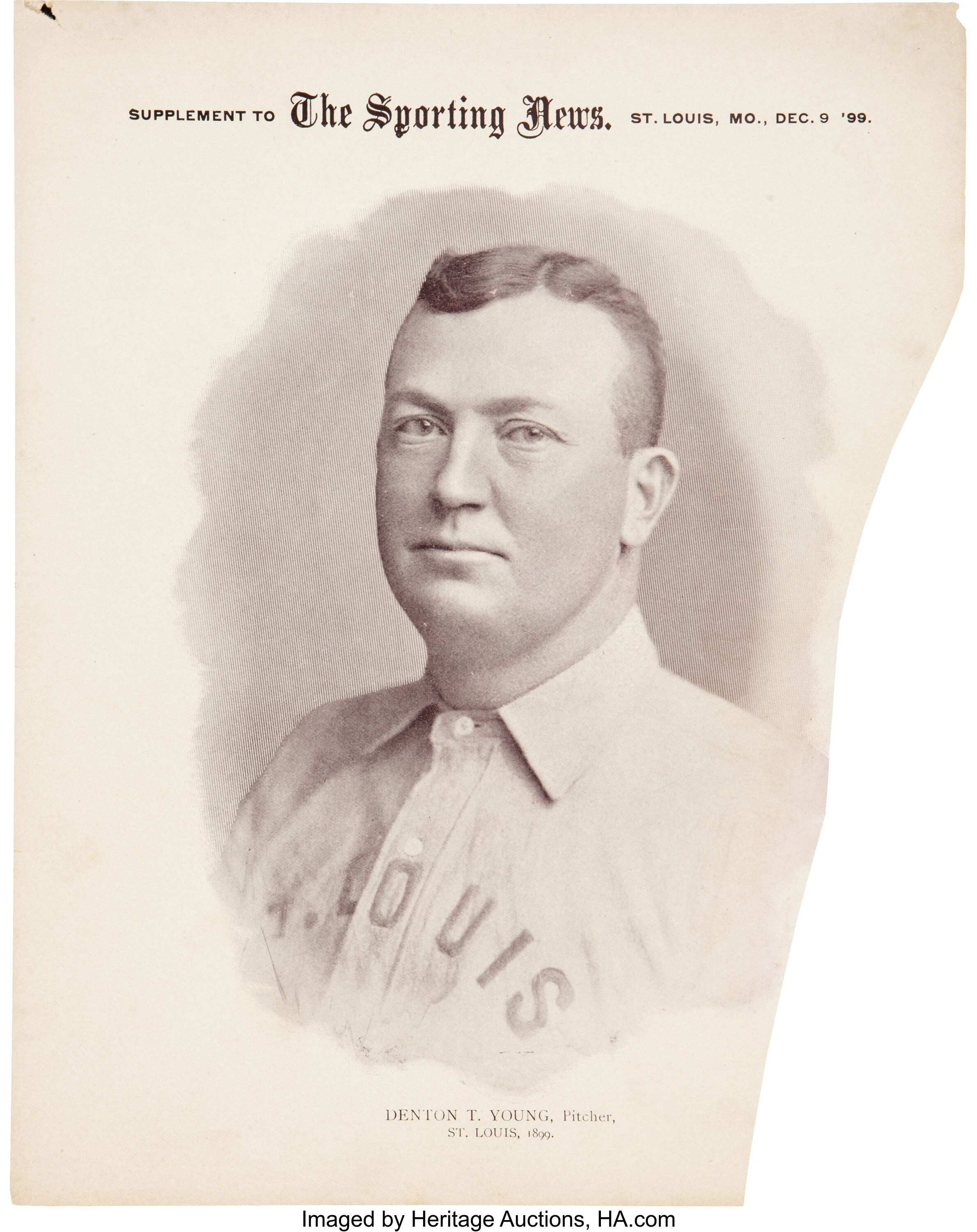 1899-1900 M101-1 Sporting News Denton T. "Cy" Young. ... Baseball | Lot ...
