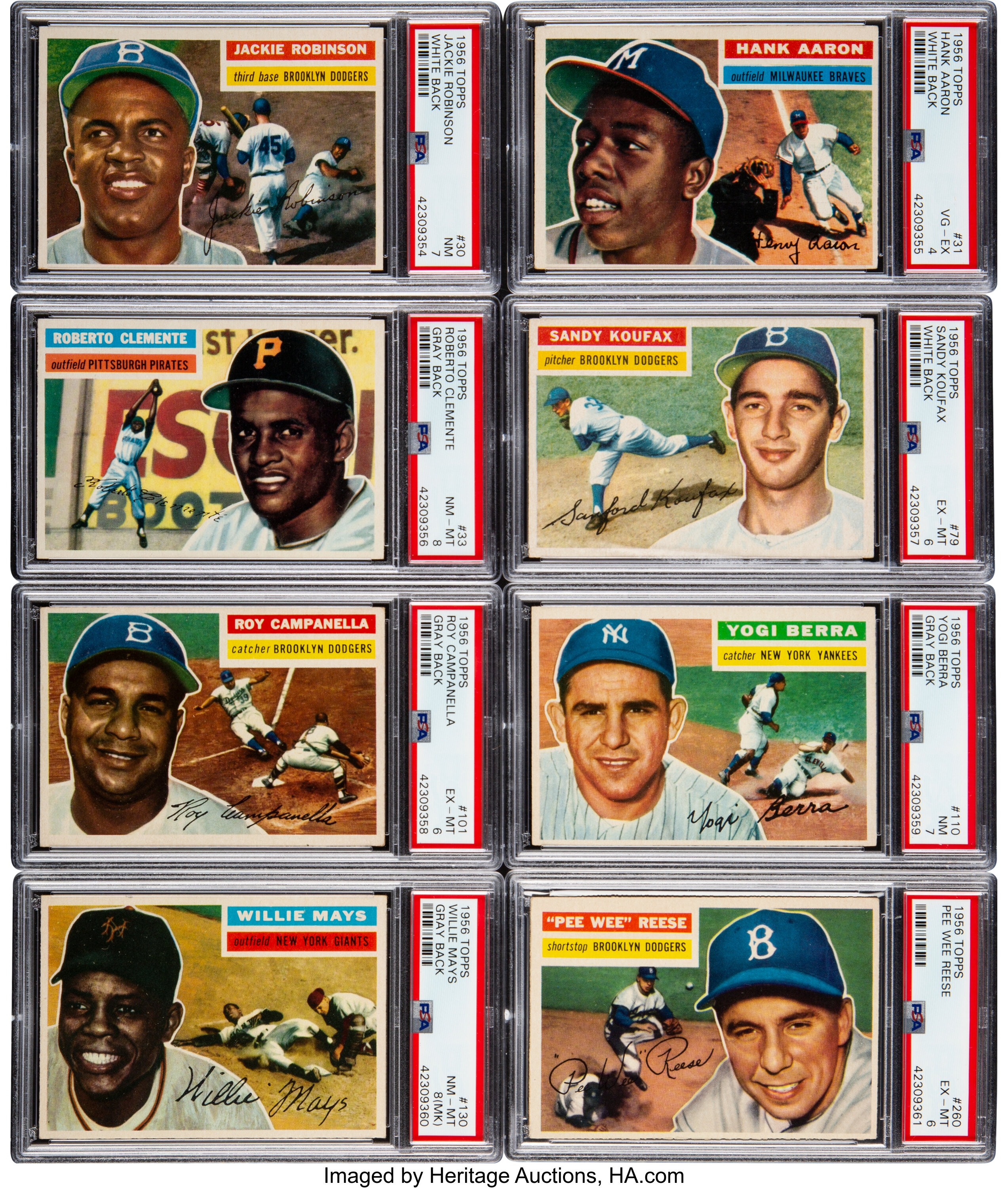 1956 Topps Baseball Near Set (339/340). ... Baseball Cards Sets | Lot ...