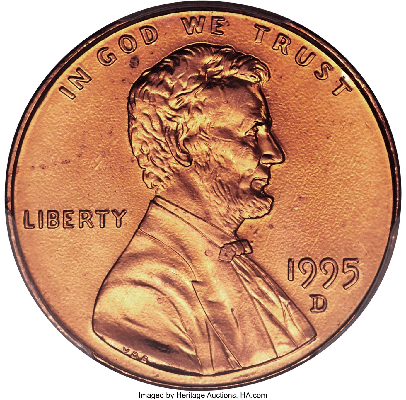 1995-D 1C Doubled Die Obverse, FS-101, MS67 Red PCGS.... Lincoln | Lot ...