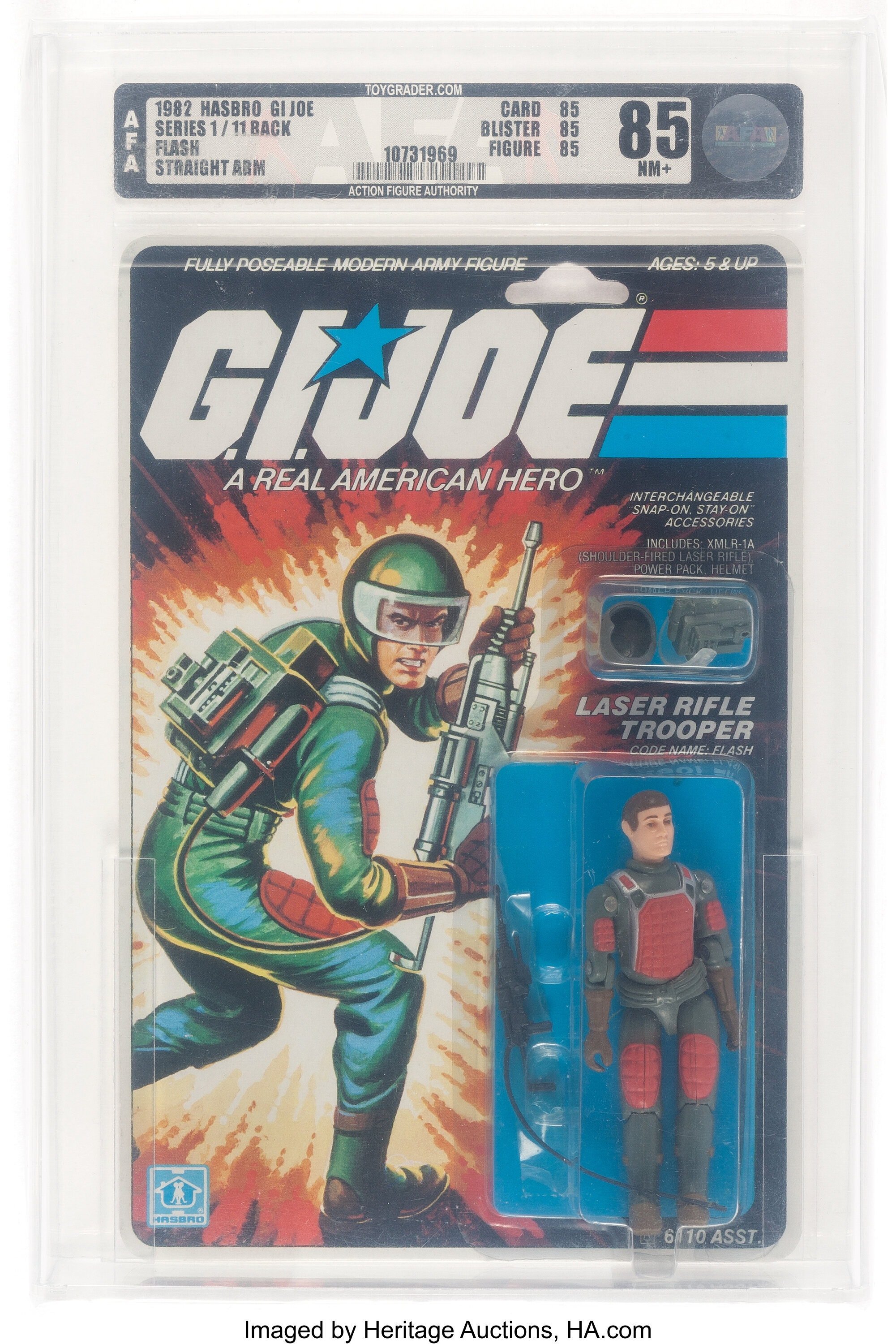G.I. Joe Flash Straight Arm - Series 1 / 11 Back Action Figure | Lot ...