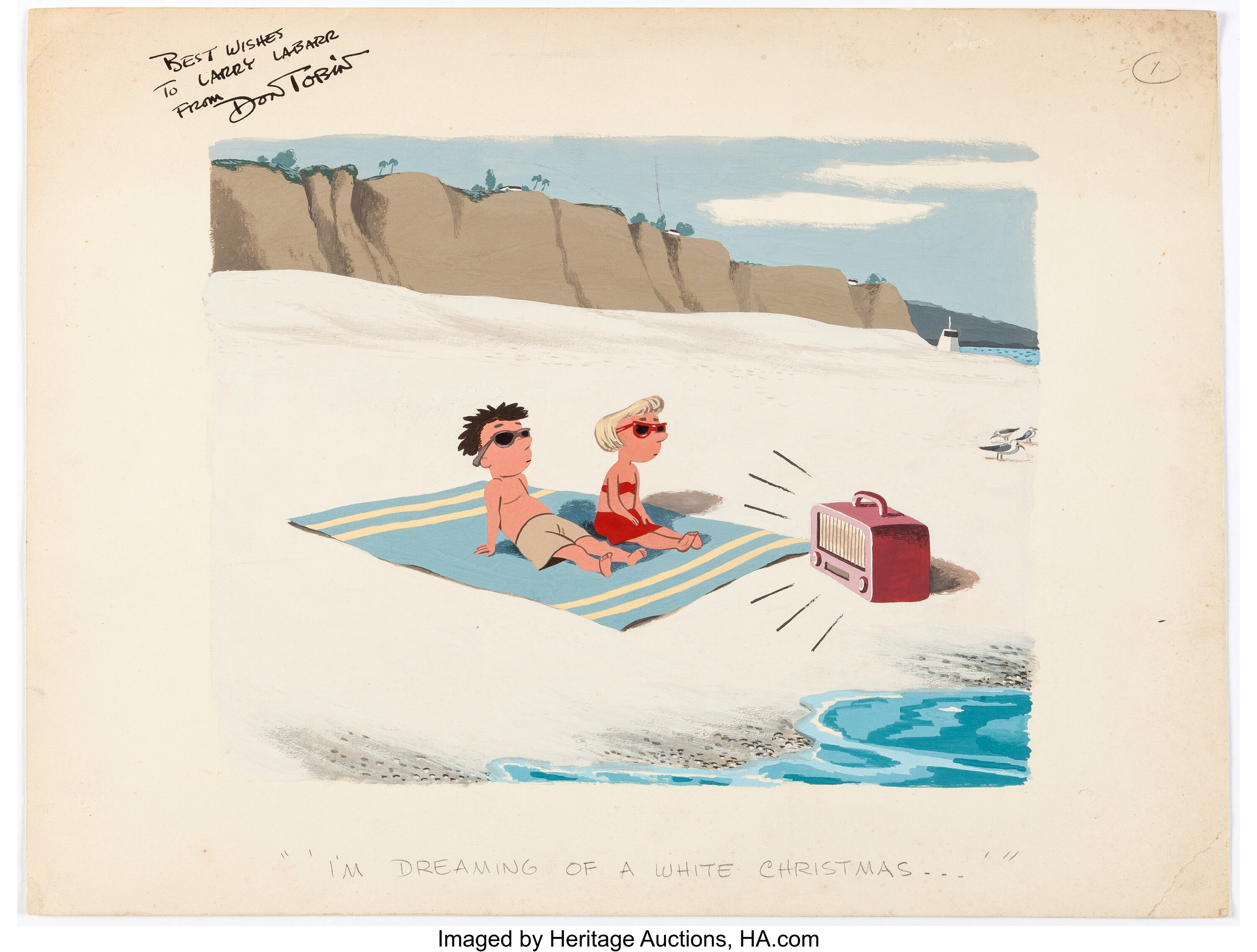 Frank Interlandi (Attributed) Boating Cartoons and One Other Group ...