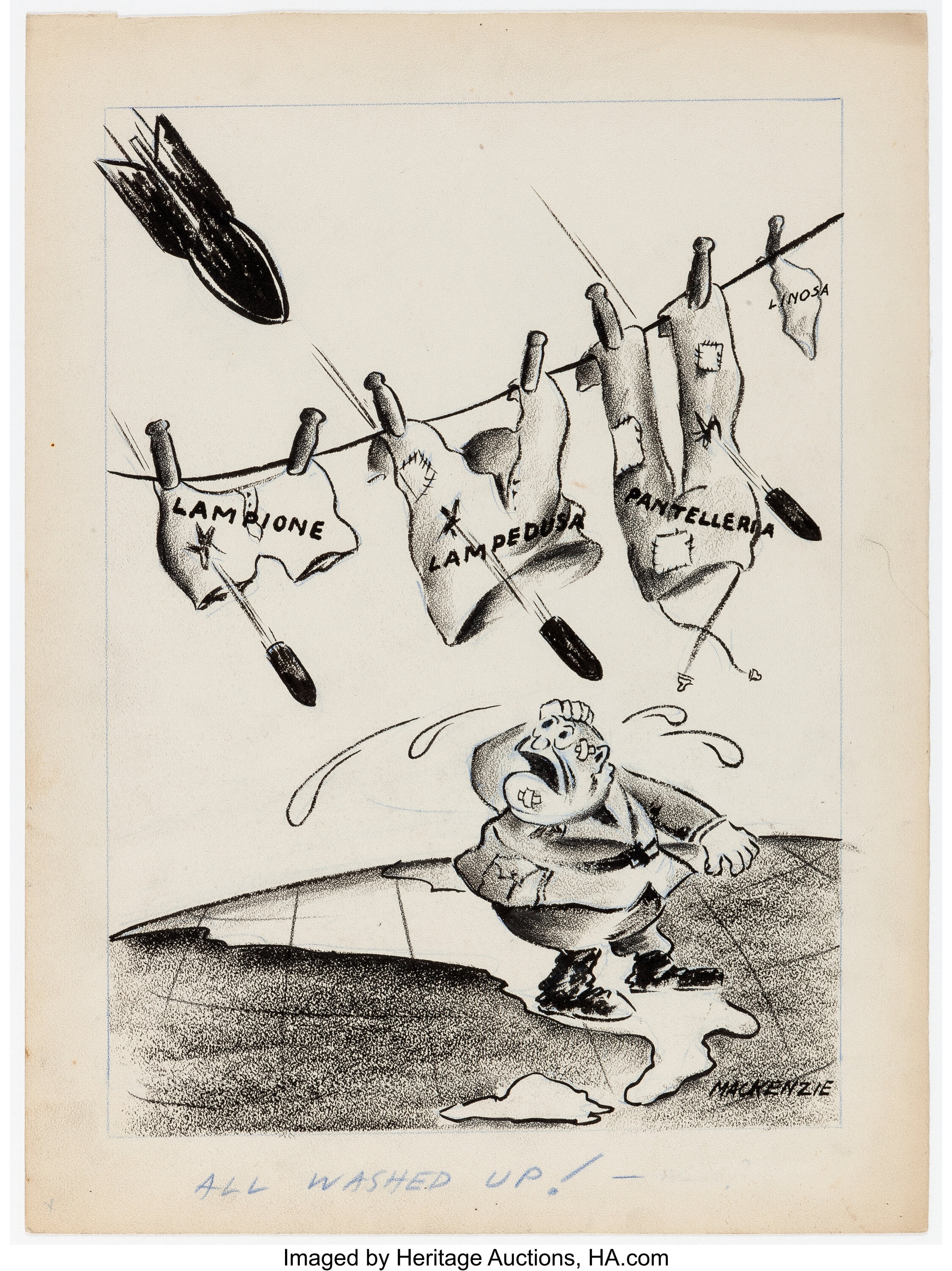 A.W. Mackenzie Mackenzie Editorials Opinion-Panel Comic Strip | Lot ...