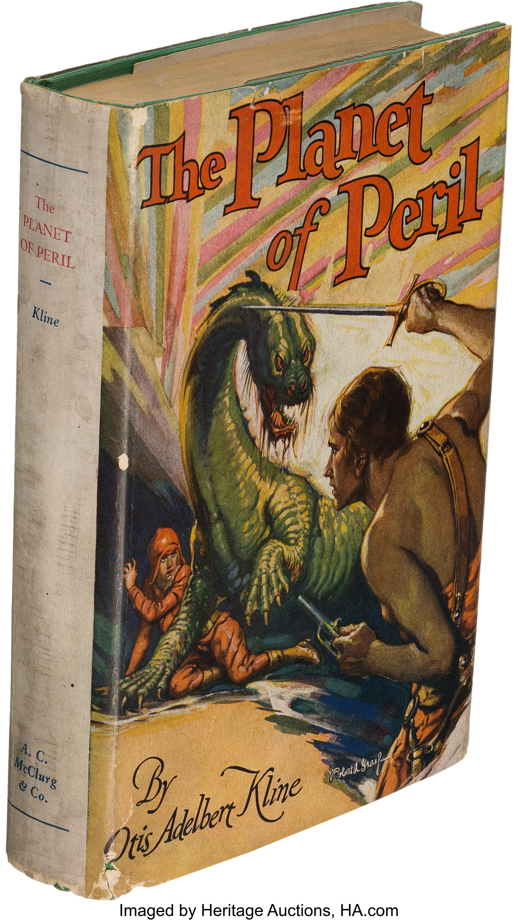 Otis Adelbert Kline. The Planet of Peril. [Chicago]: 1929. First | Lot ...
