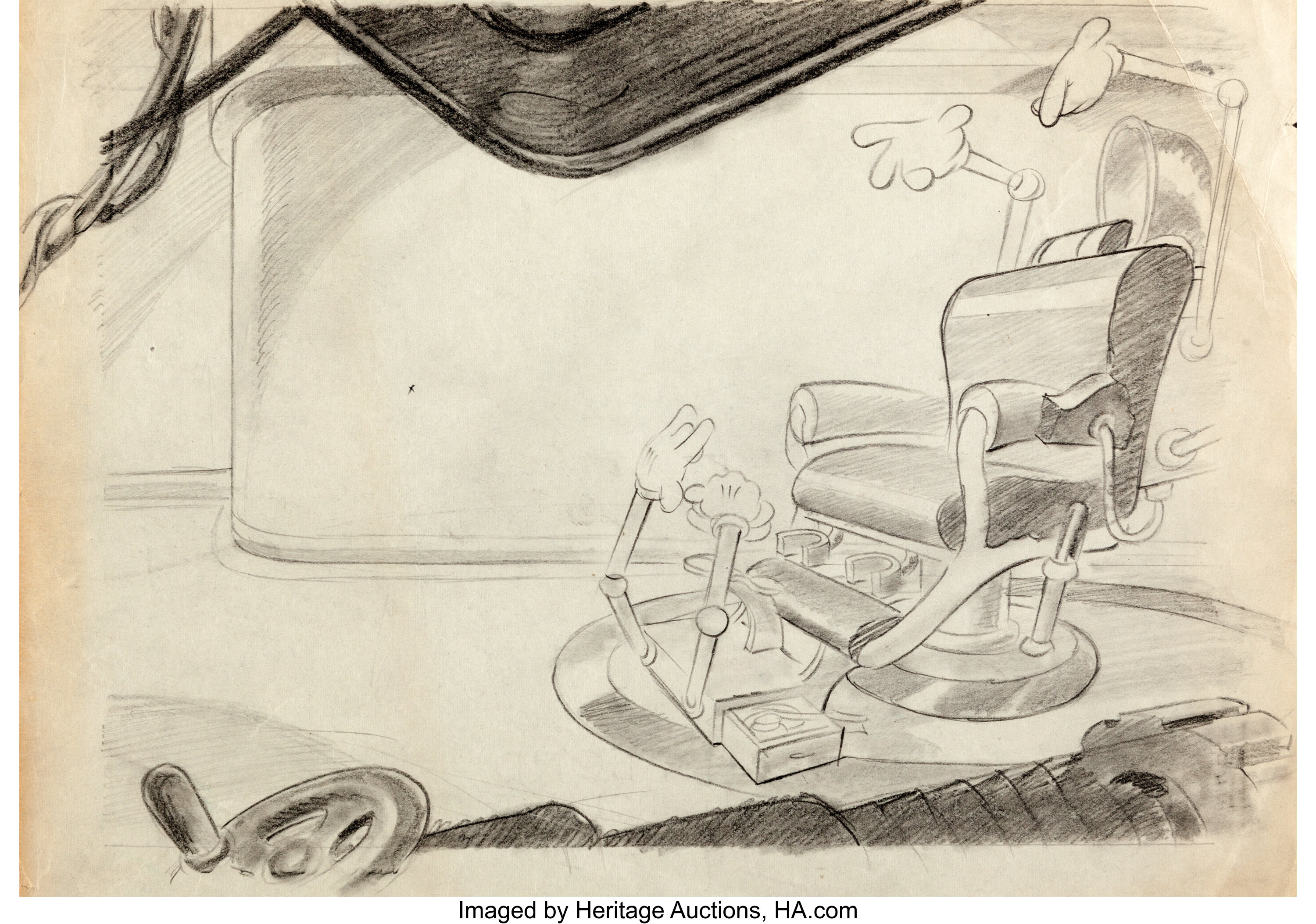 Modern Inventions Layout/Story Drawing (Walt Disney, 1937). ... | Lot ...