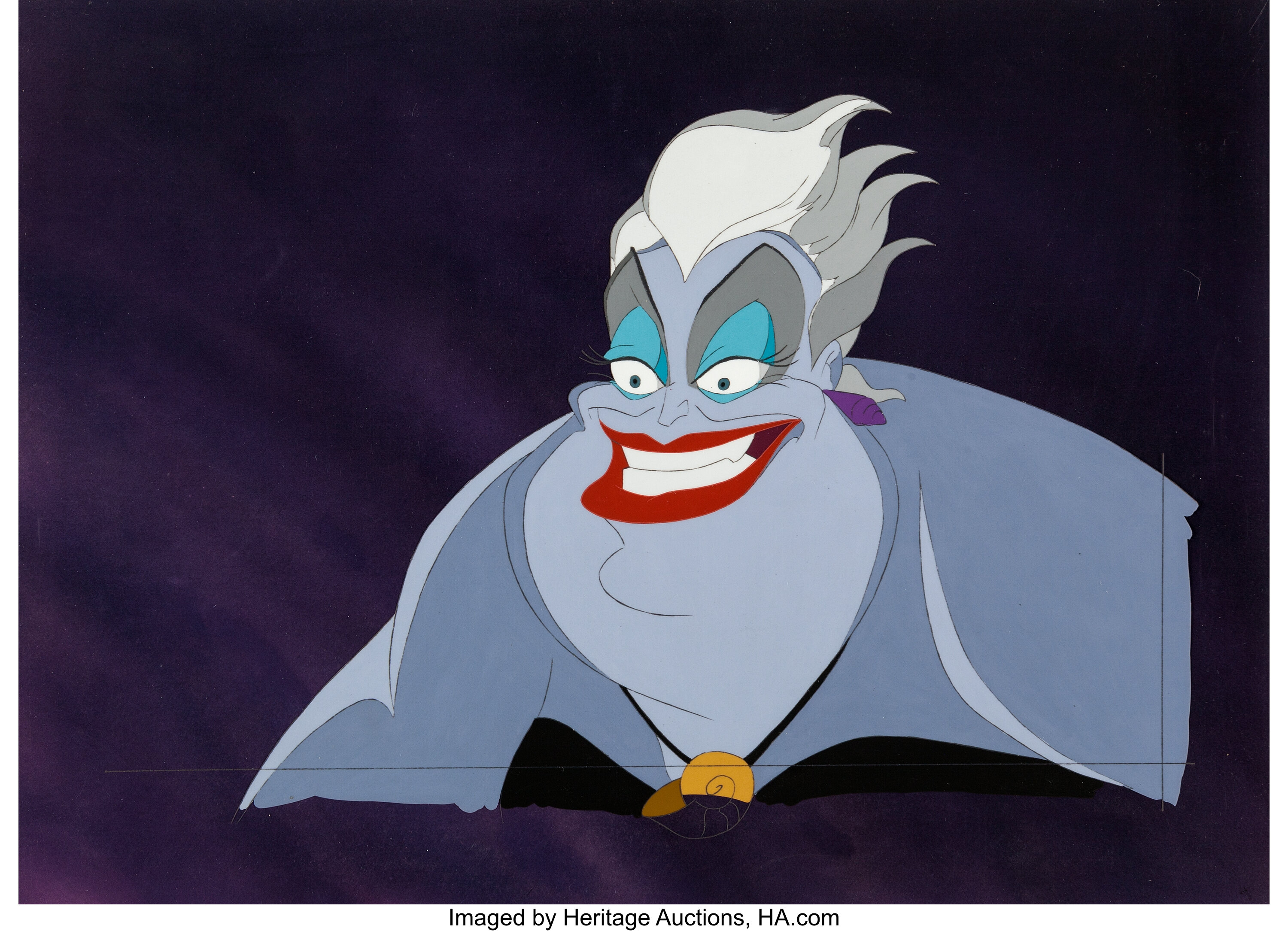 The Little Mermaid Ursula Production Cel and Key Master | Lot #96256 ...