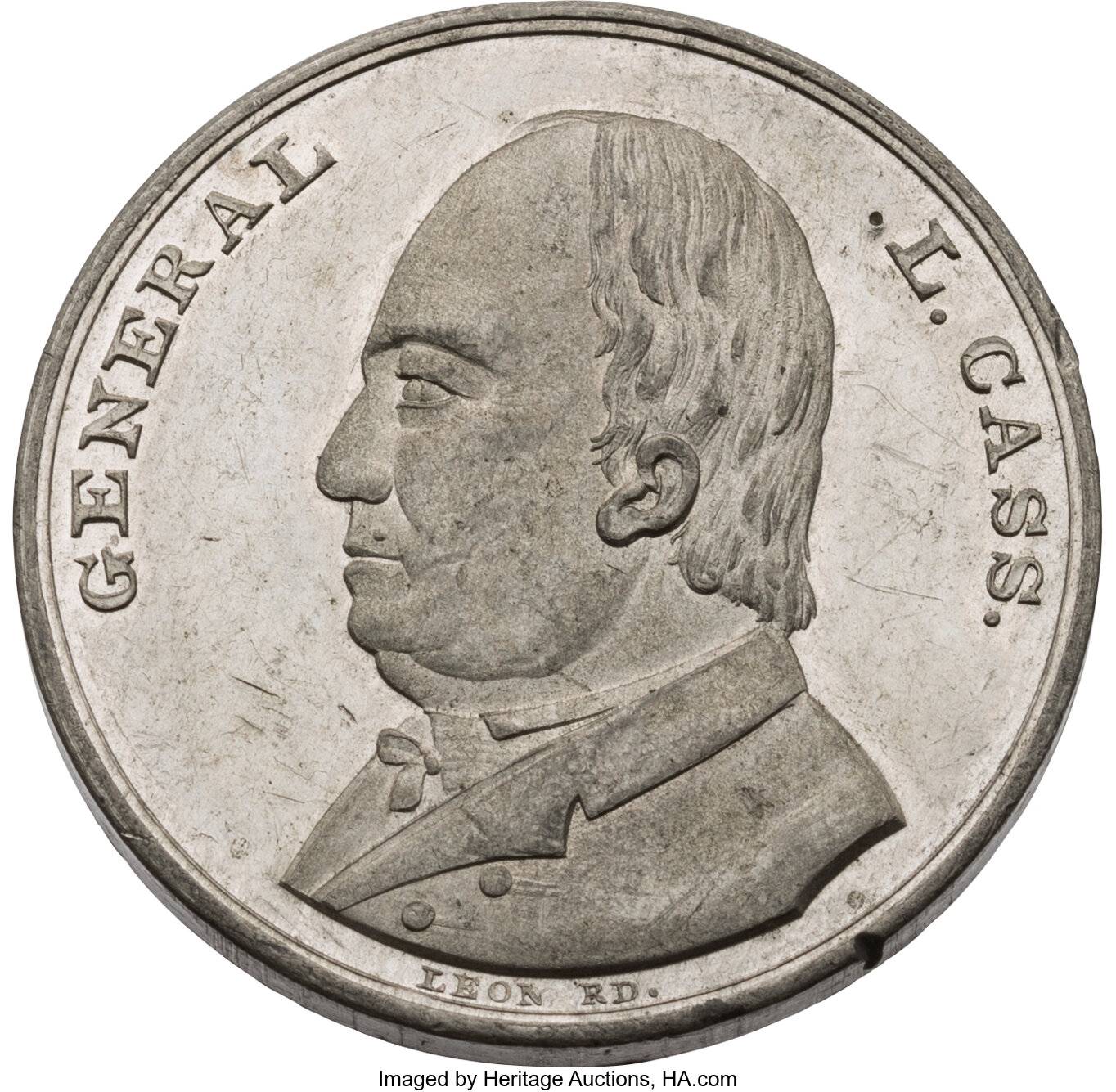 Lewis Cass: DeWitt #1 Medal.... Political Tokens & Medals | Lot #36125 ...