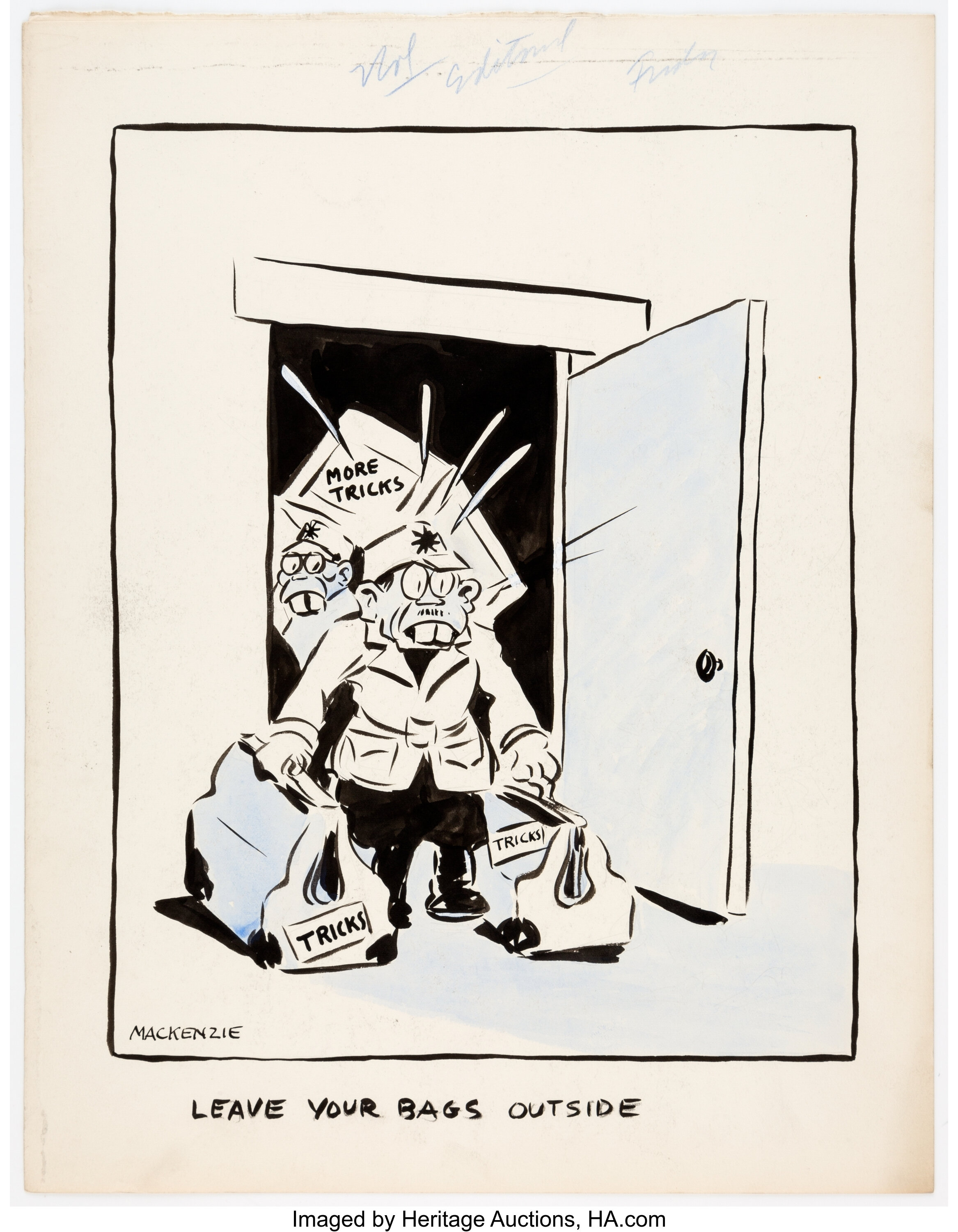 A.W. Mackenzie Mackenzie Editorials Opinion-Panel Comic Strip | Lot ...