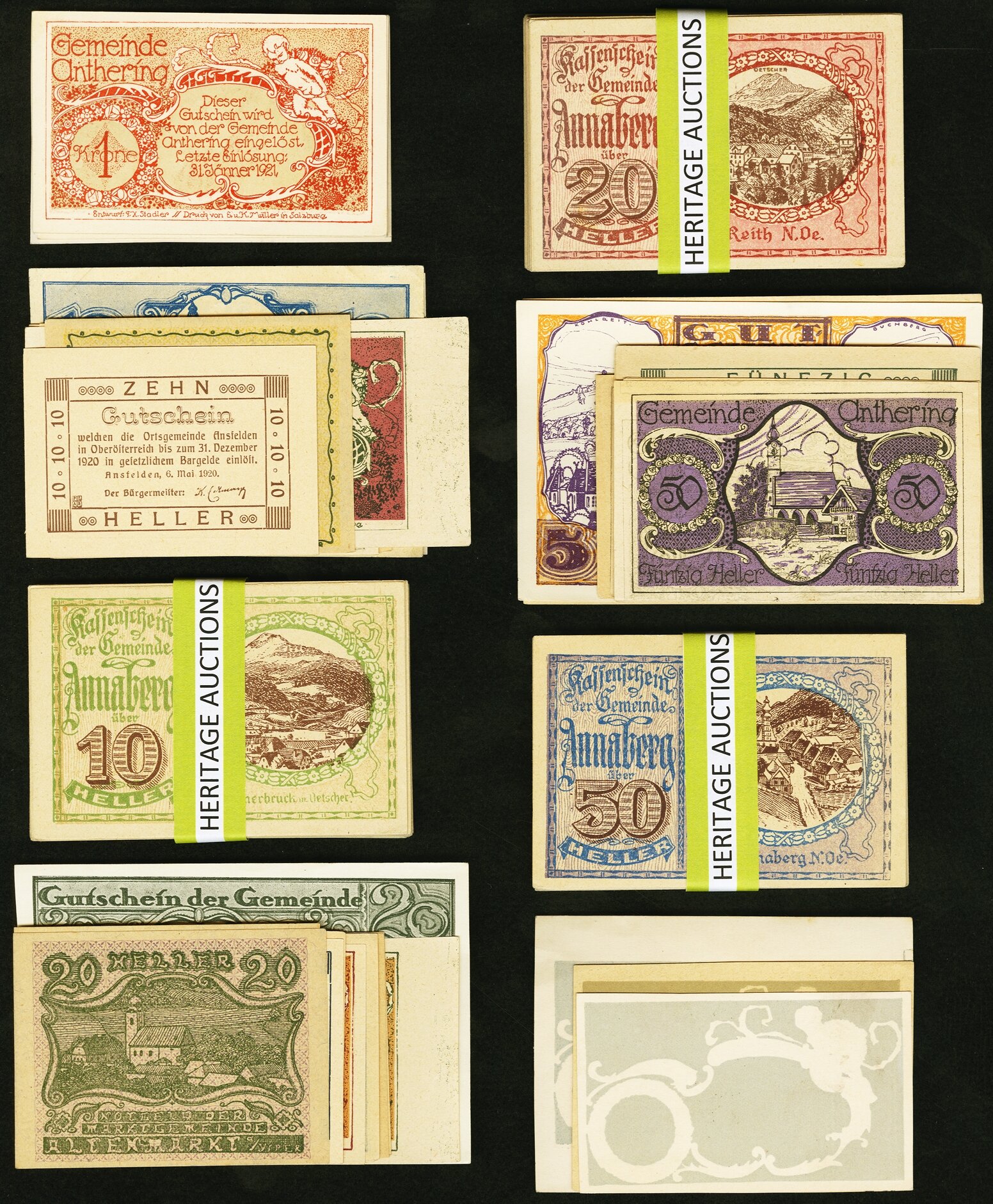 Austria Notgeld Group Lot of 202 Examples Choice About | Lot #87008 ...
